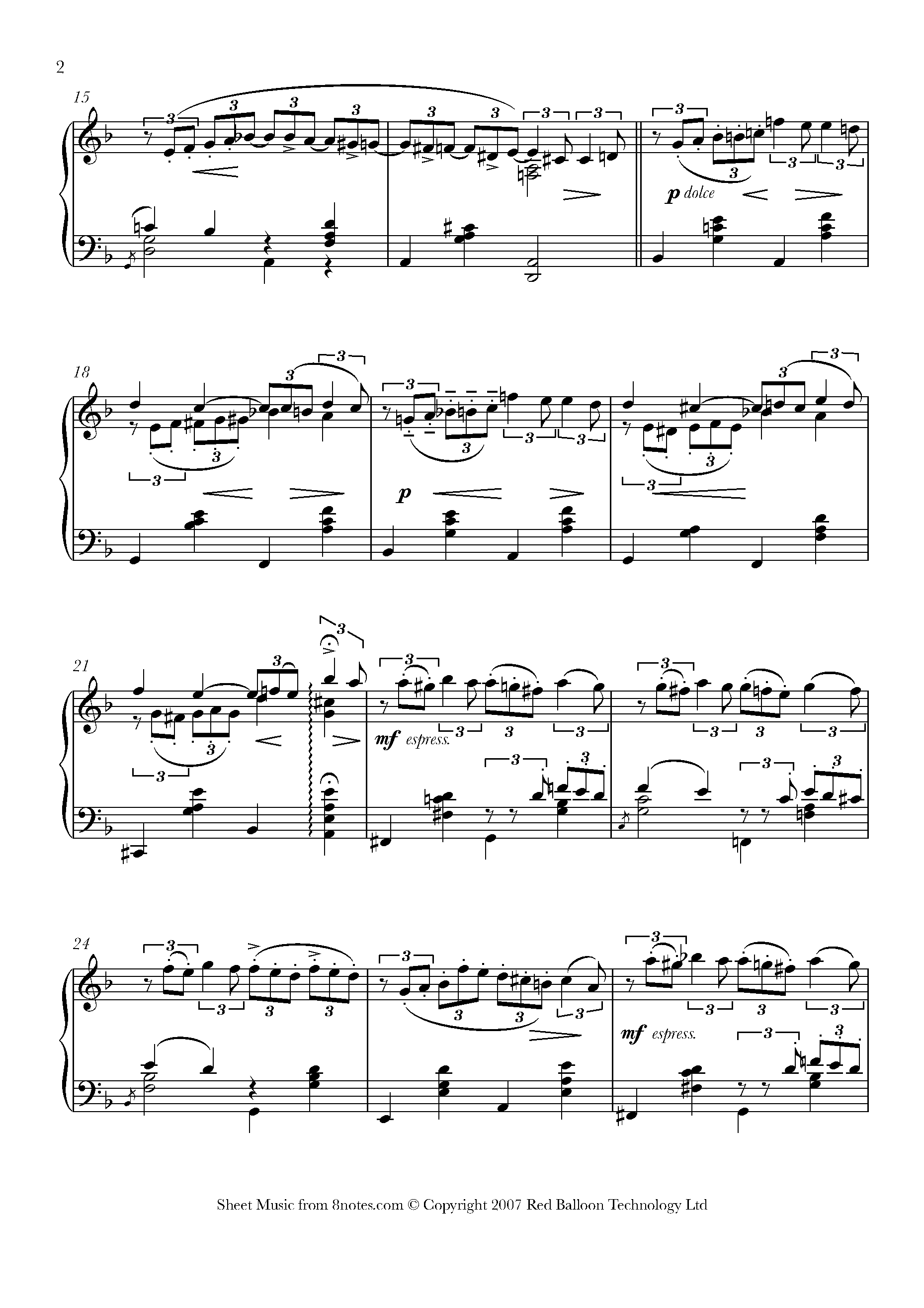 Tchaikovsky - October - Autumn Song from The Seasons Sheet music for ...