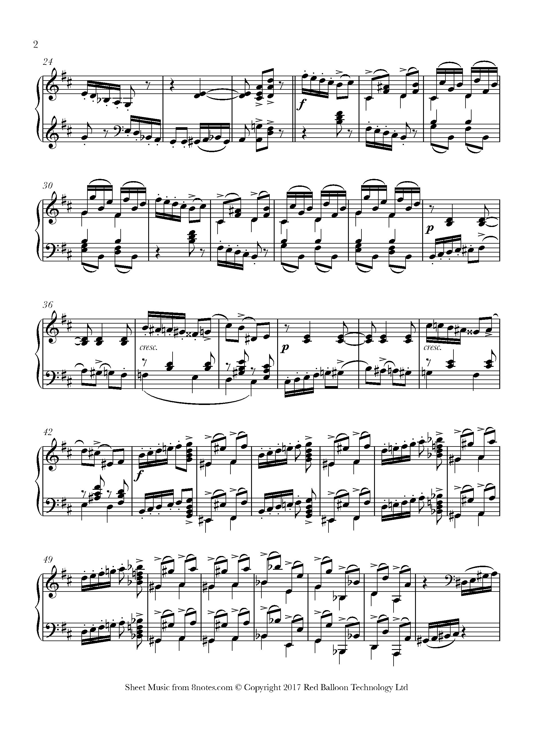 Tchaikovsky - The Seasons Op. 37a, No.2. February- Carnival Sheet music ...