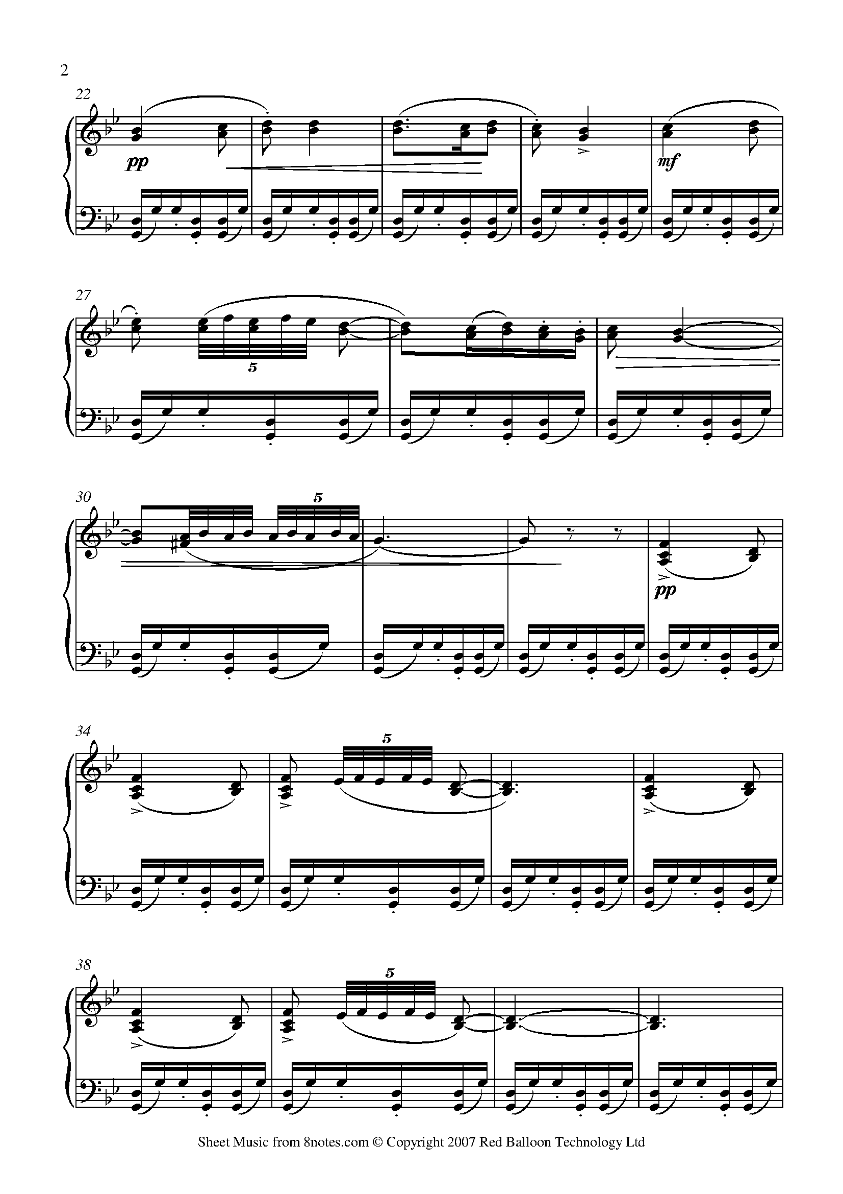 Tchaikovsky - Arabian Dance from the Nutcracker Sheet music for Piano ...