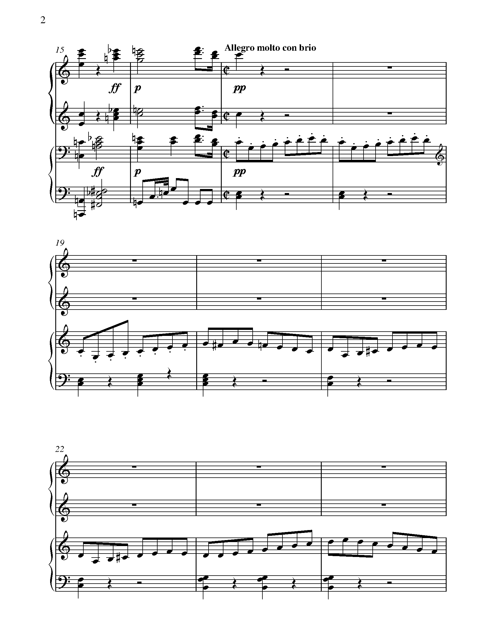 Beethoven - Prometheus Overture (Complete) Sheet music for Piano Duet ...