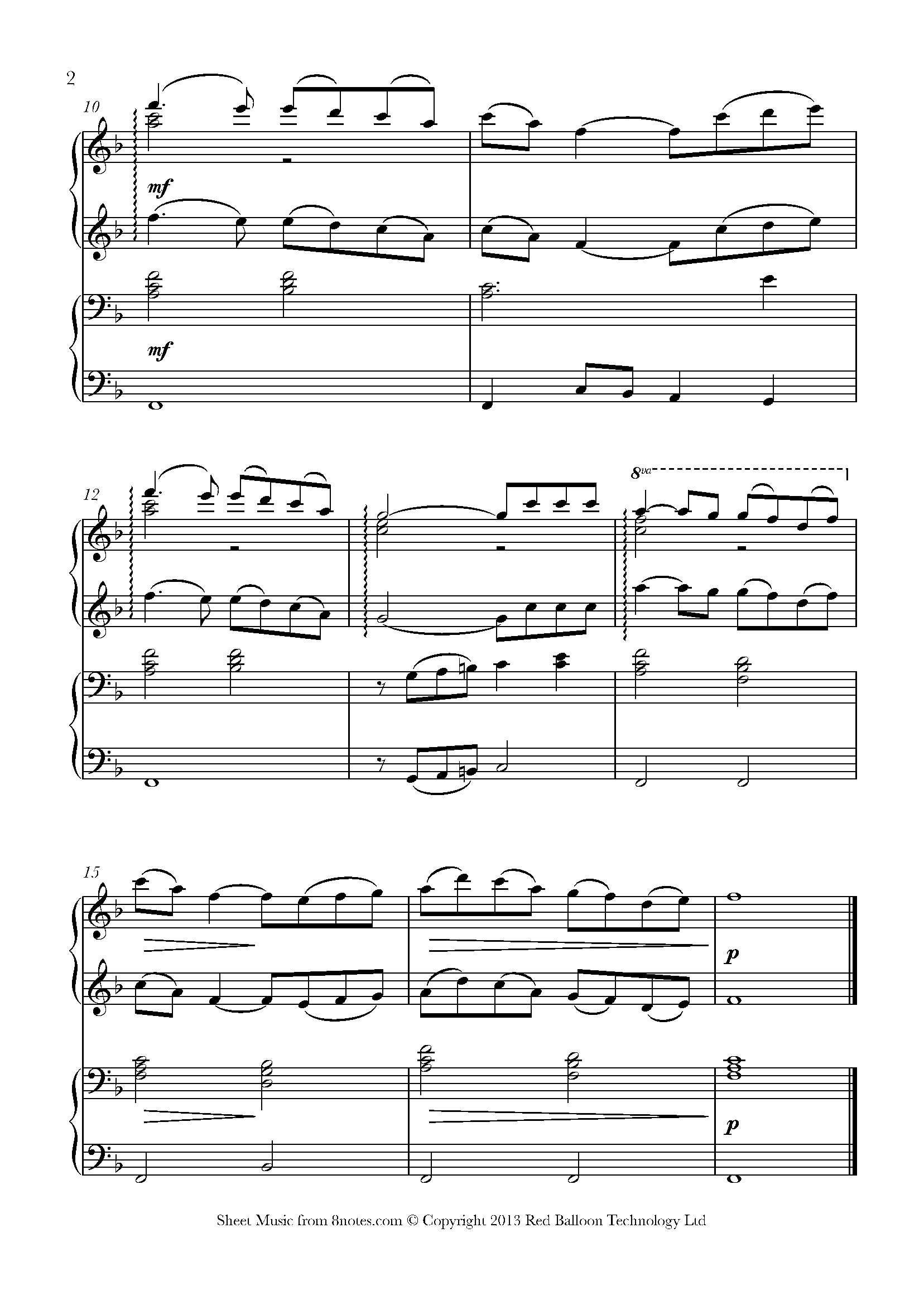 Oh Danny Boy (Londonderry Air) Sheet music for Piano Duet - 8notes.com