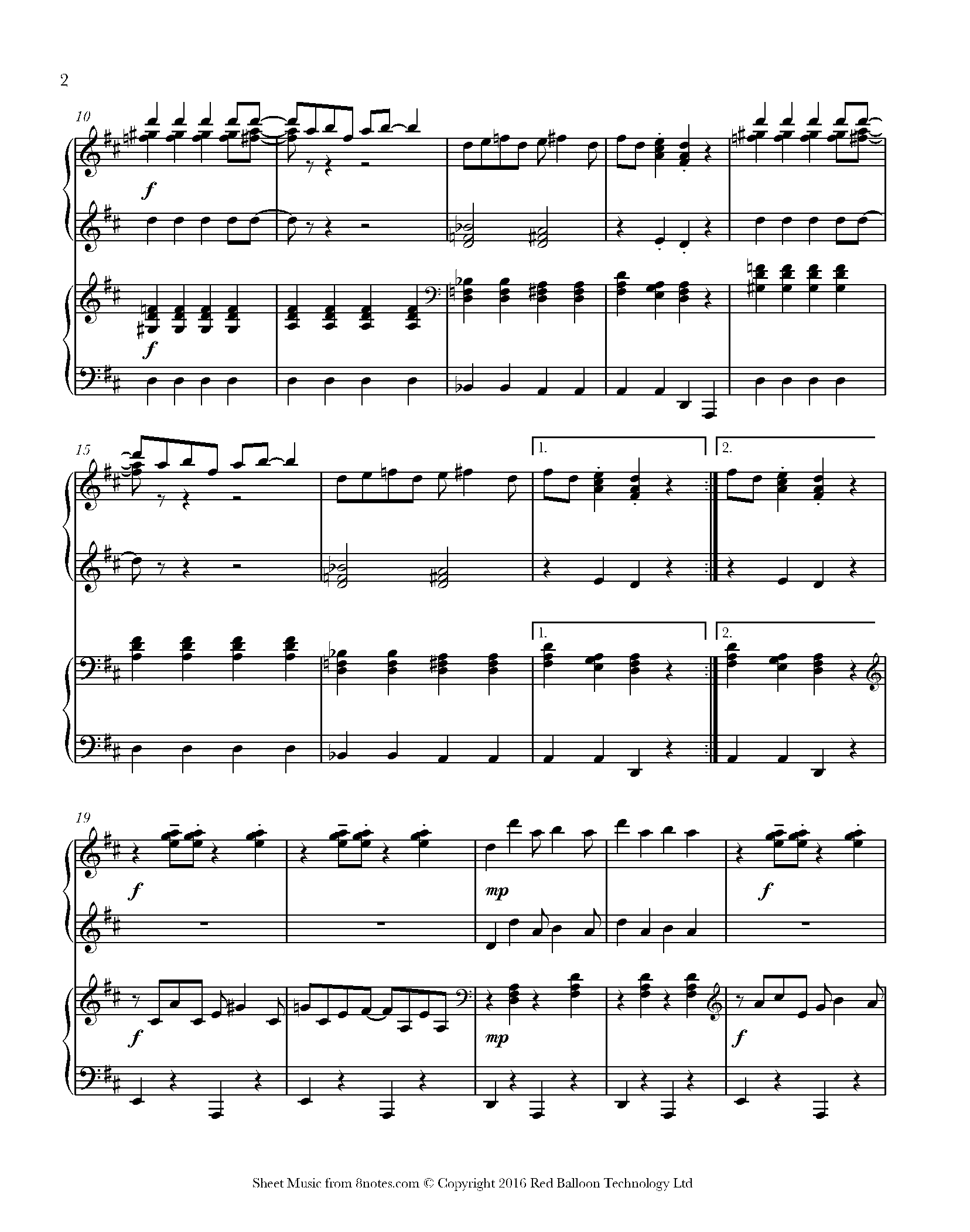 Scott Joplin - Maple Leaf Rag Sheet music for Piano Duet - 8notes.com