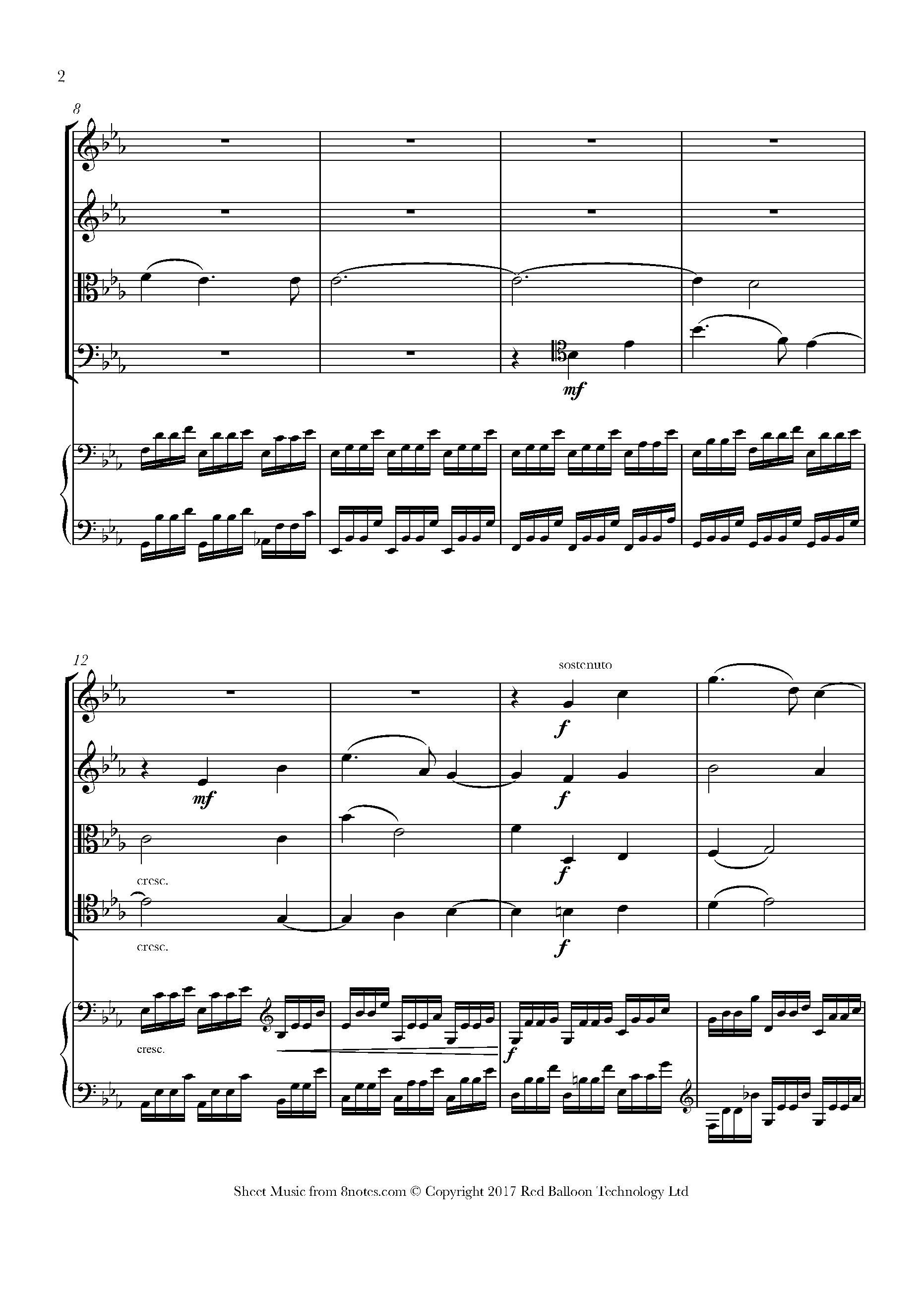 Fauré - Piano Quintet No. 2 Op.115 Sheet music for Piano Quintet ...