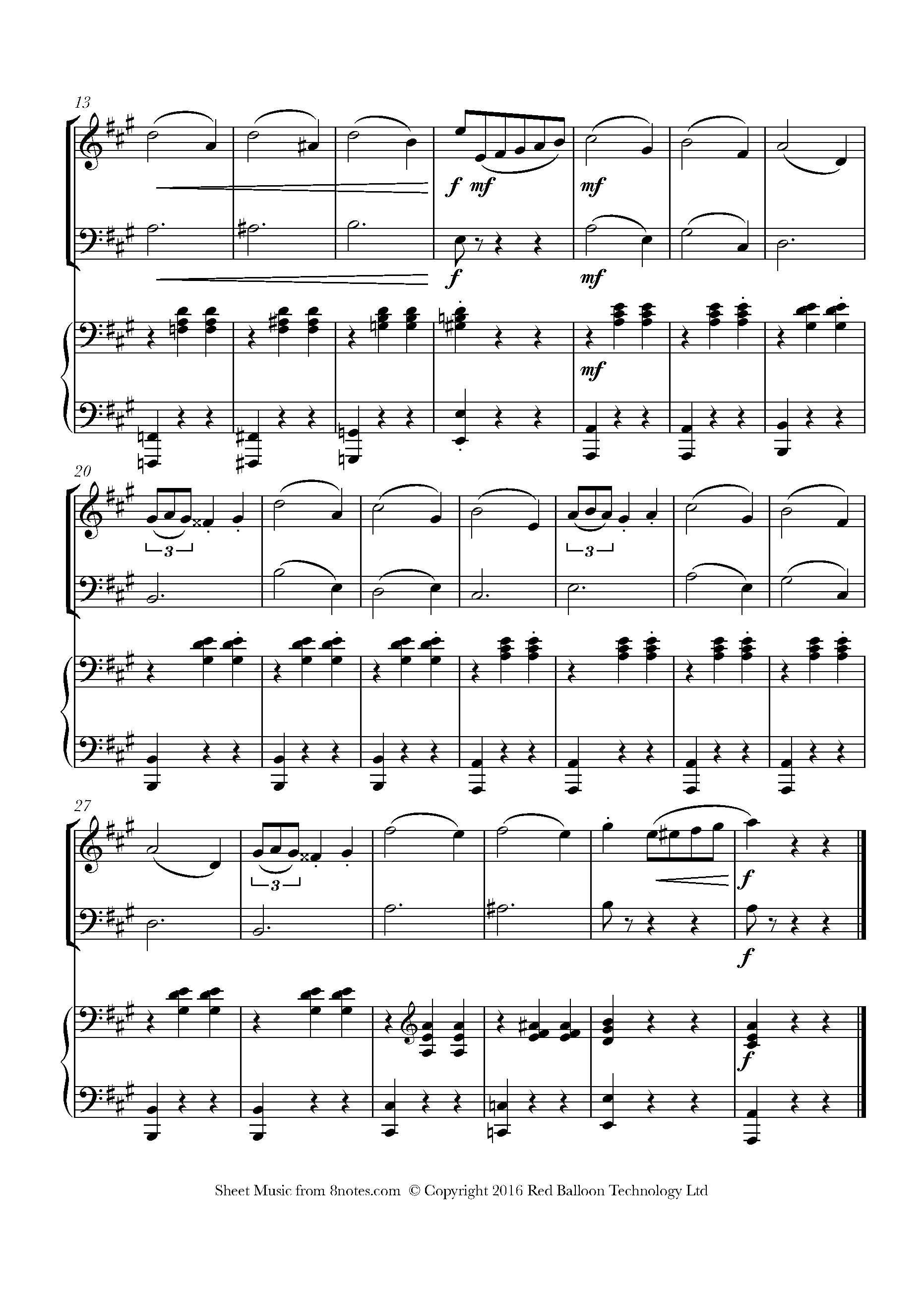 Tchaikovsky - Dance of the Flowers from the Nutcracker Sheet music for ...