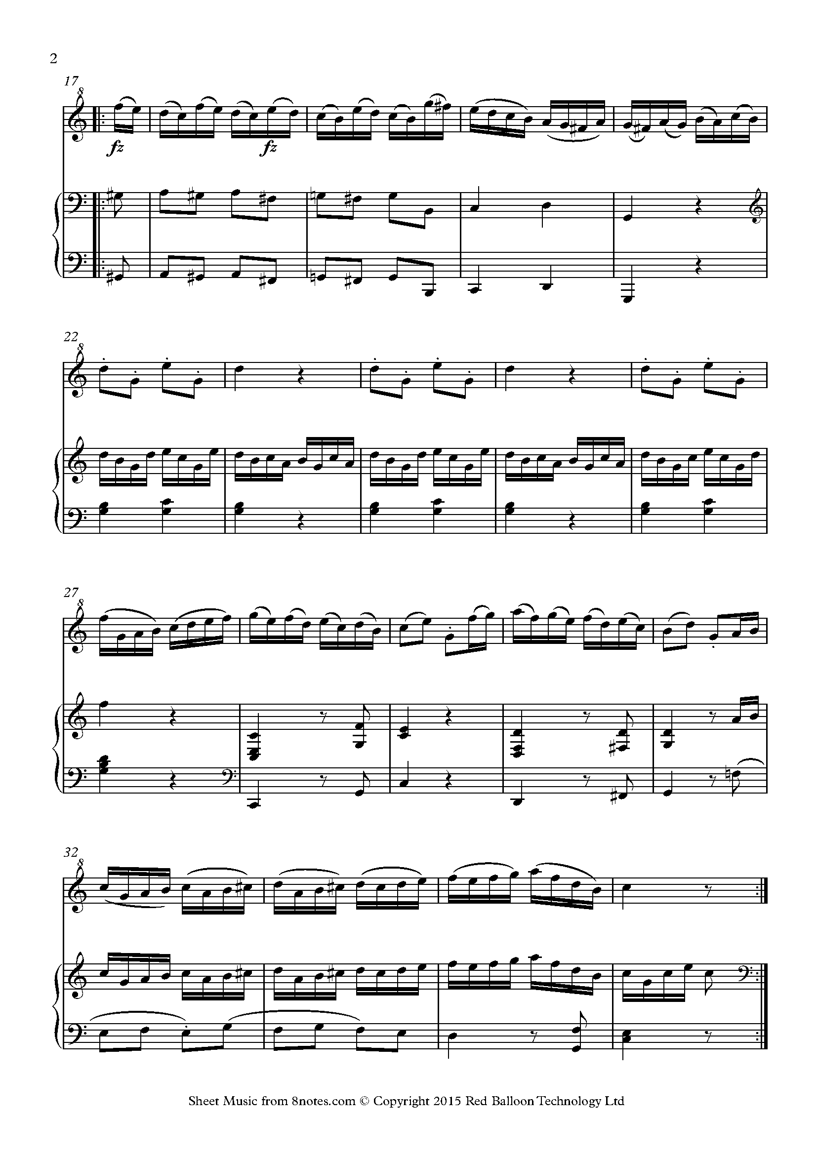 Haydn - Piano Trio 'Gypsy Rondo' 3rd mvt Sheet music for Recorder ...