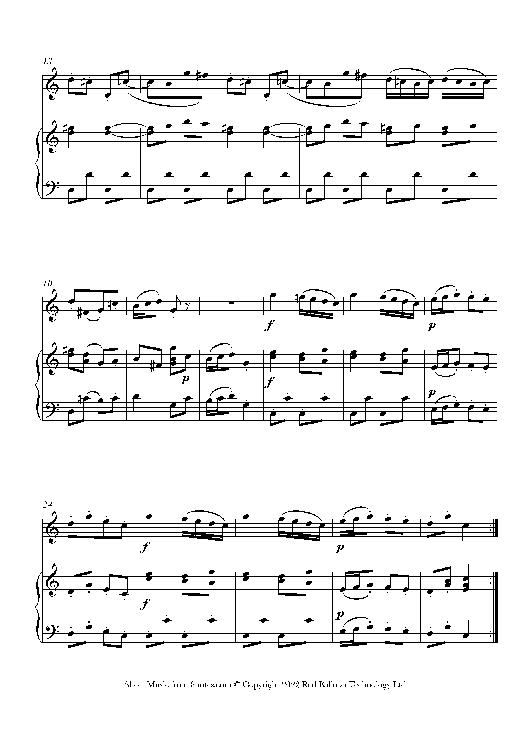 Bach - Musette Sheet music for Recorder - 8notes.com