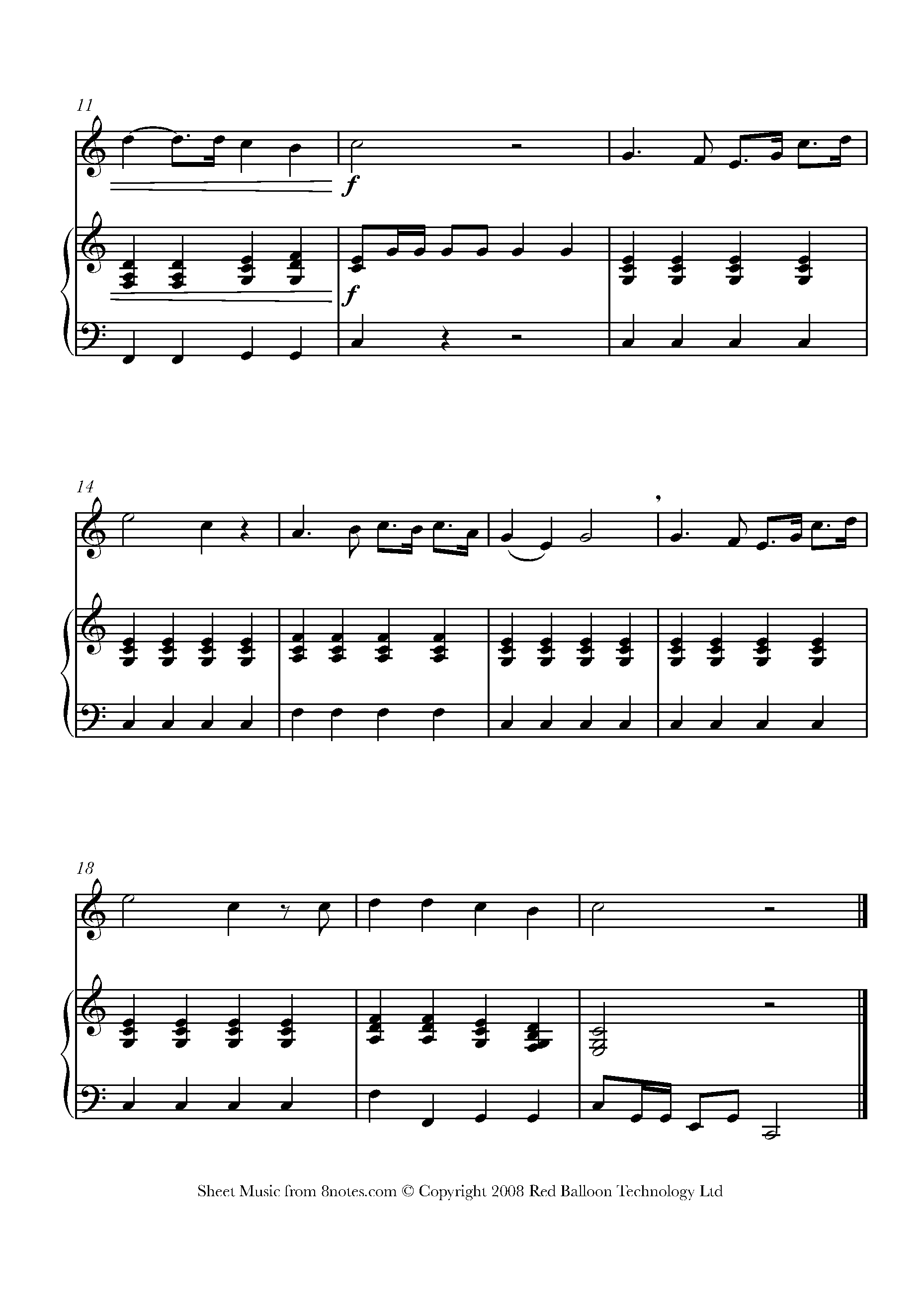 Howe - Battle Hymn of the Republic Sheet music for Recorder - 8notes.com