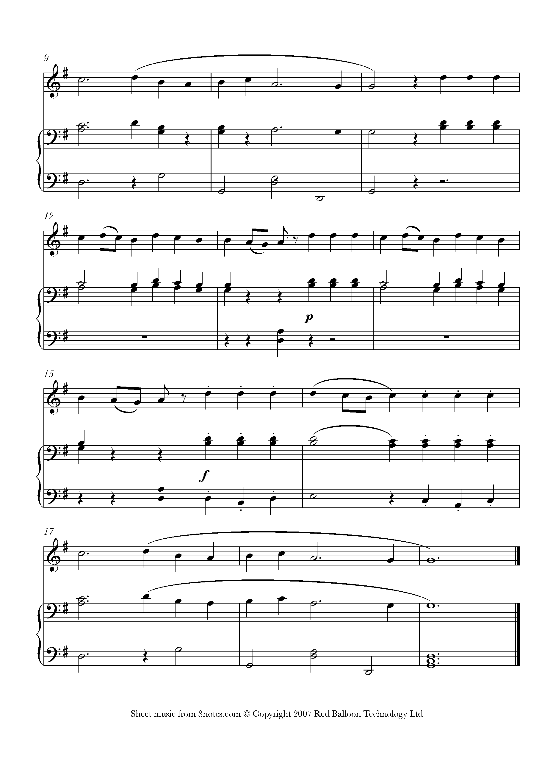 Handel - Theme from Water Music Sheet music for Recorder - 8notes.com