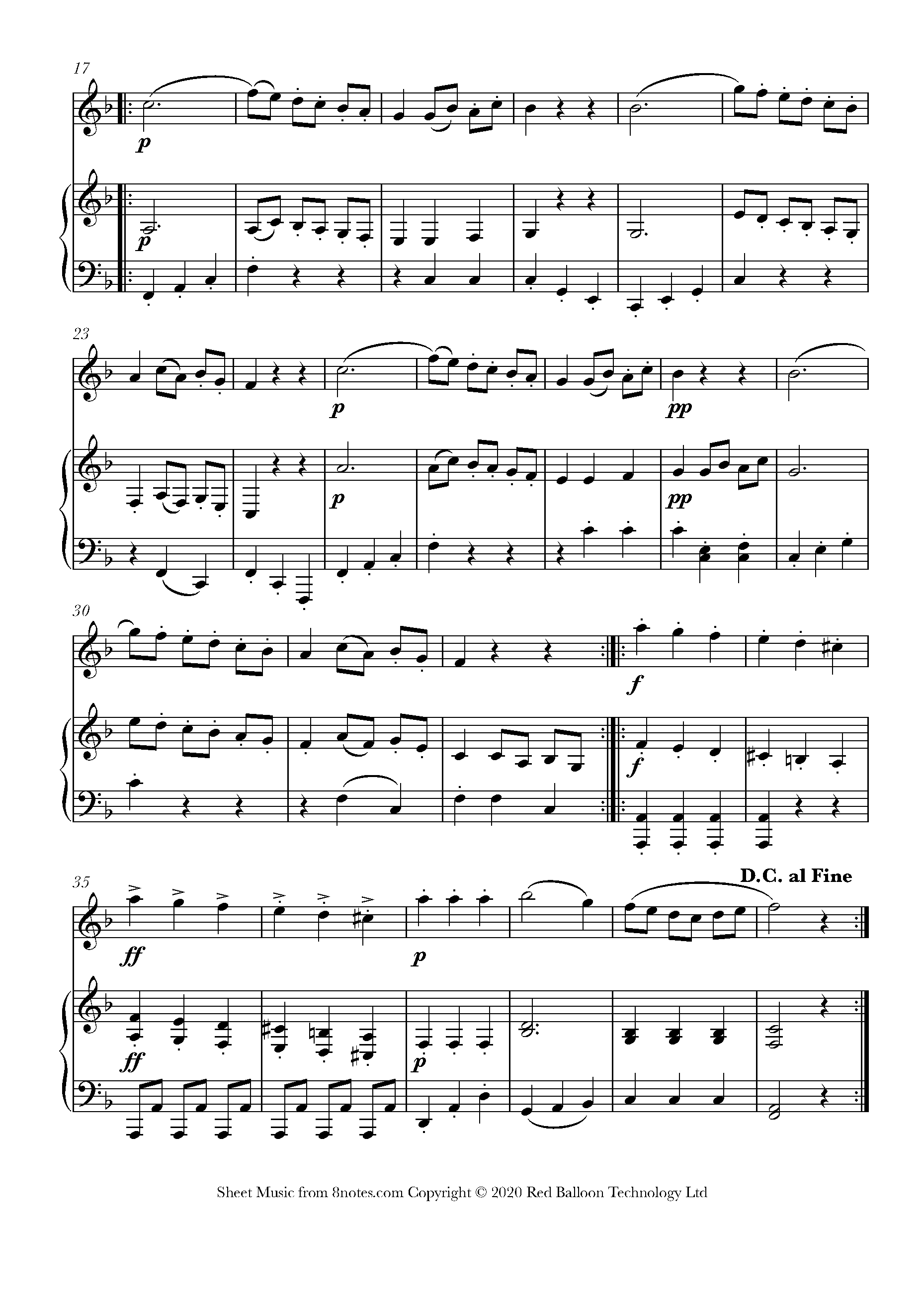 Mozart - Waltz no.1 from Three Waltzes Sheet music for Recorder ...