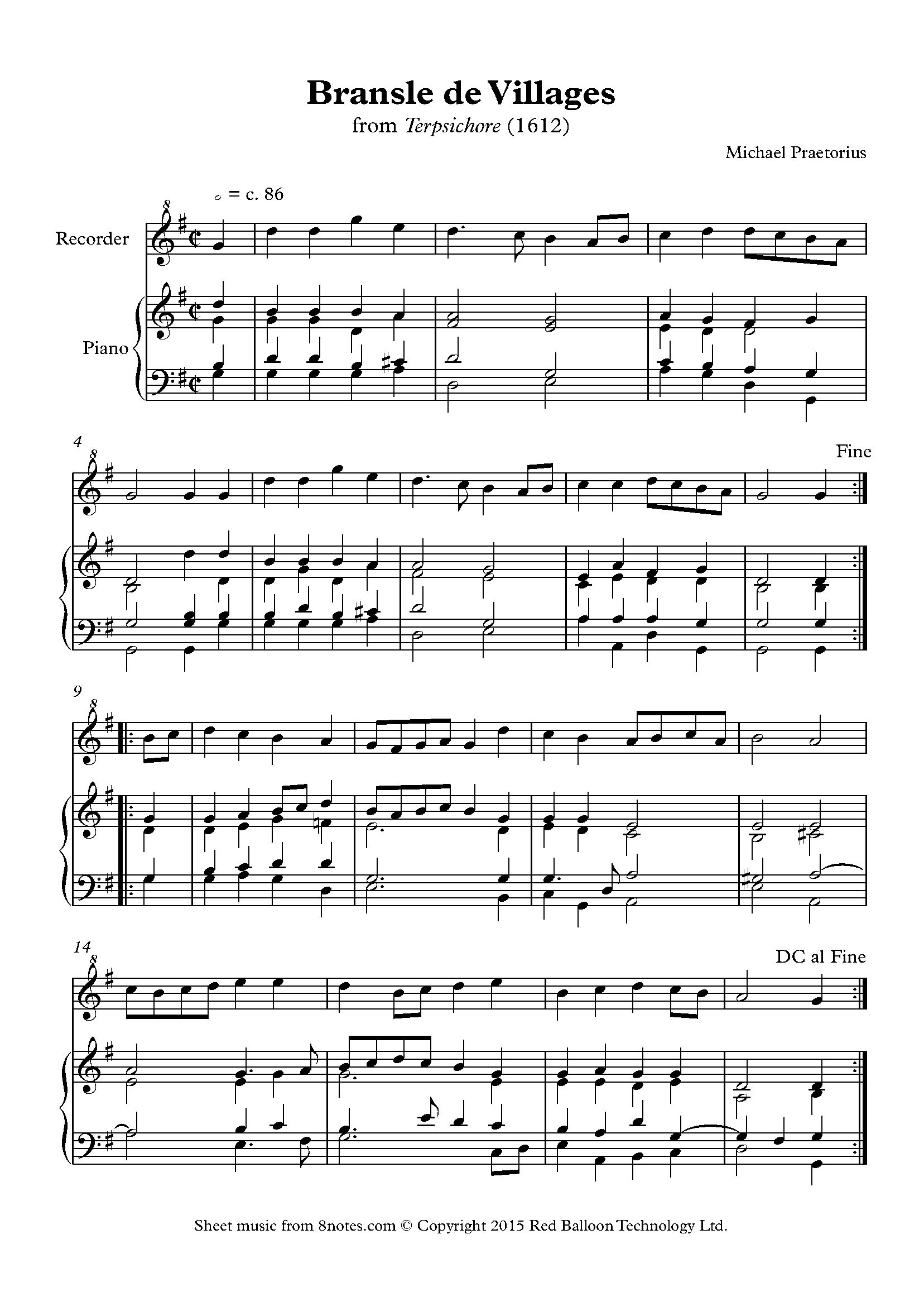 Free Recorder Sheet Music, Lessons & Resources - 8notes.com