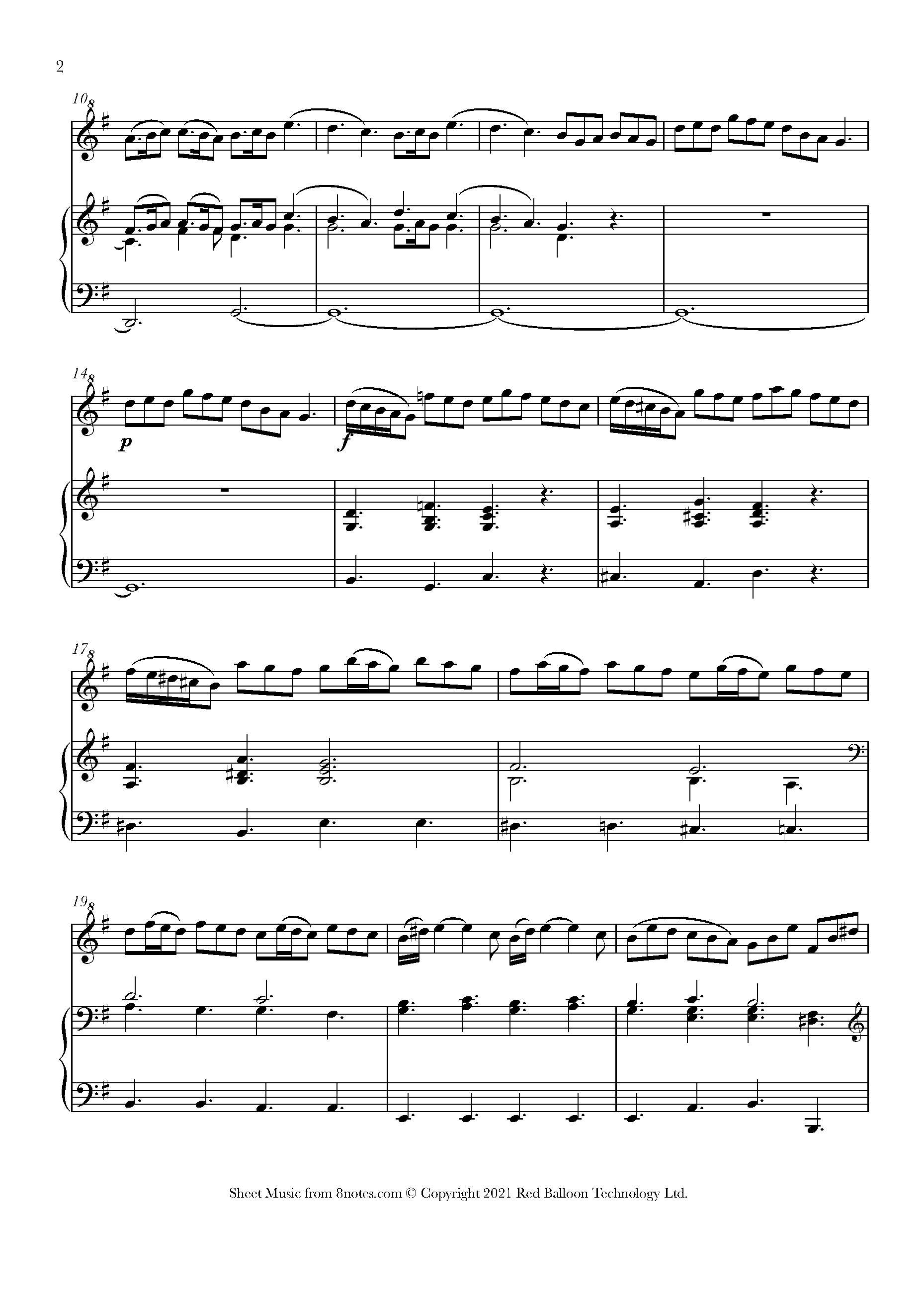 Vivaldi - Spring from the Four Seasons, 3. Danza Pastorale Sheet music ...