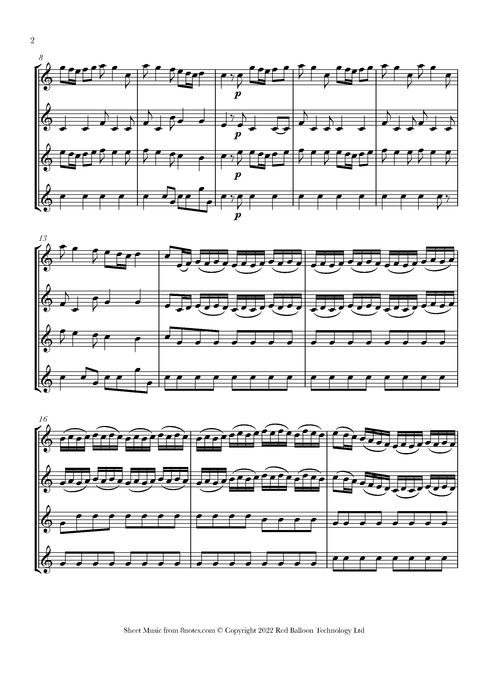 Vivaldi - Spring from The Four Seasons 1. Allegro (SSAA) Sheet music ...