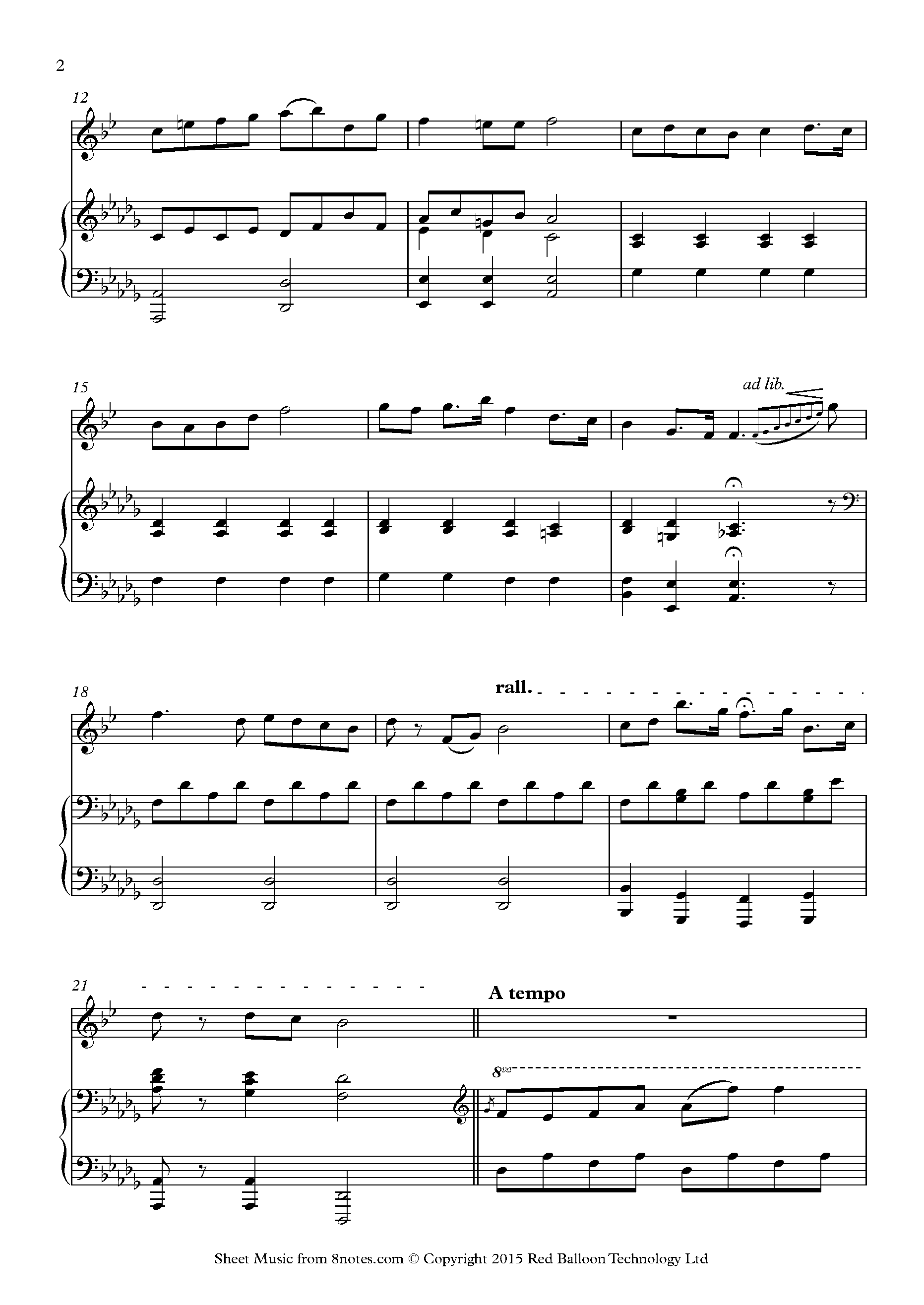 Stephen Foster - Jeanie With The Light Brown Hair Sheet music for ...