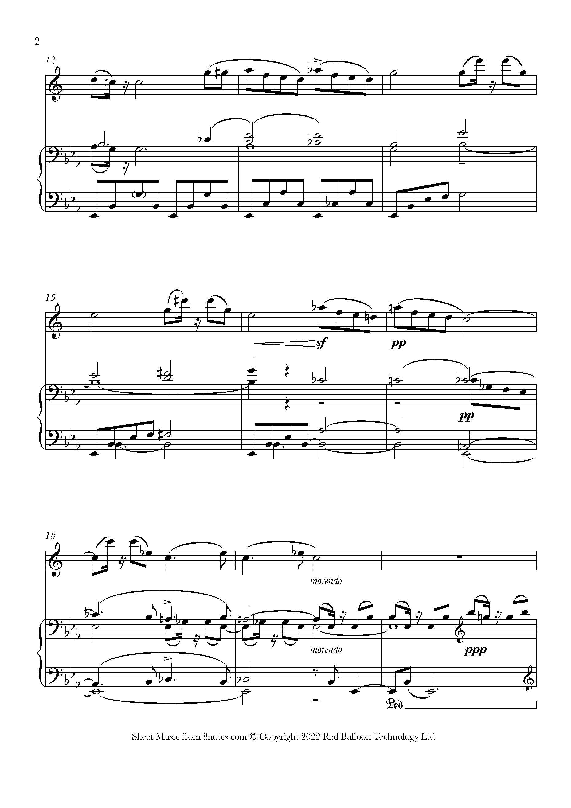 Mahler - Symphony No. 6, Slow Movement Sheet music for Saxophone ...