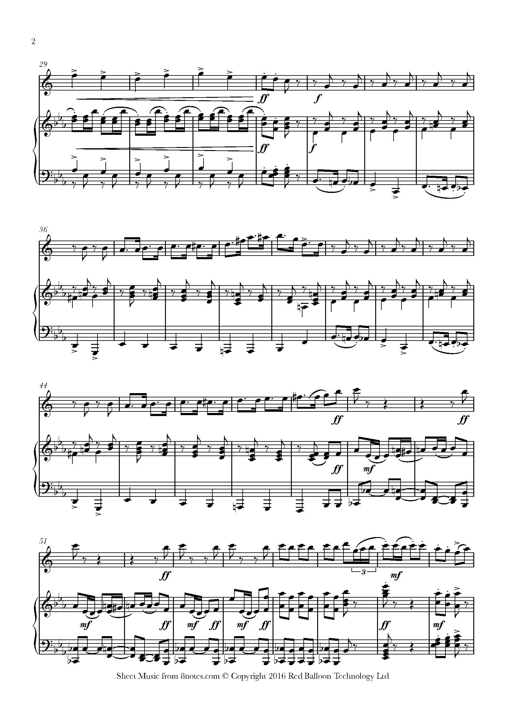 Tchaikovsky - Trepak from Nutcracker Suite, Op. 71a IV. Sheet music for ...