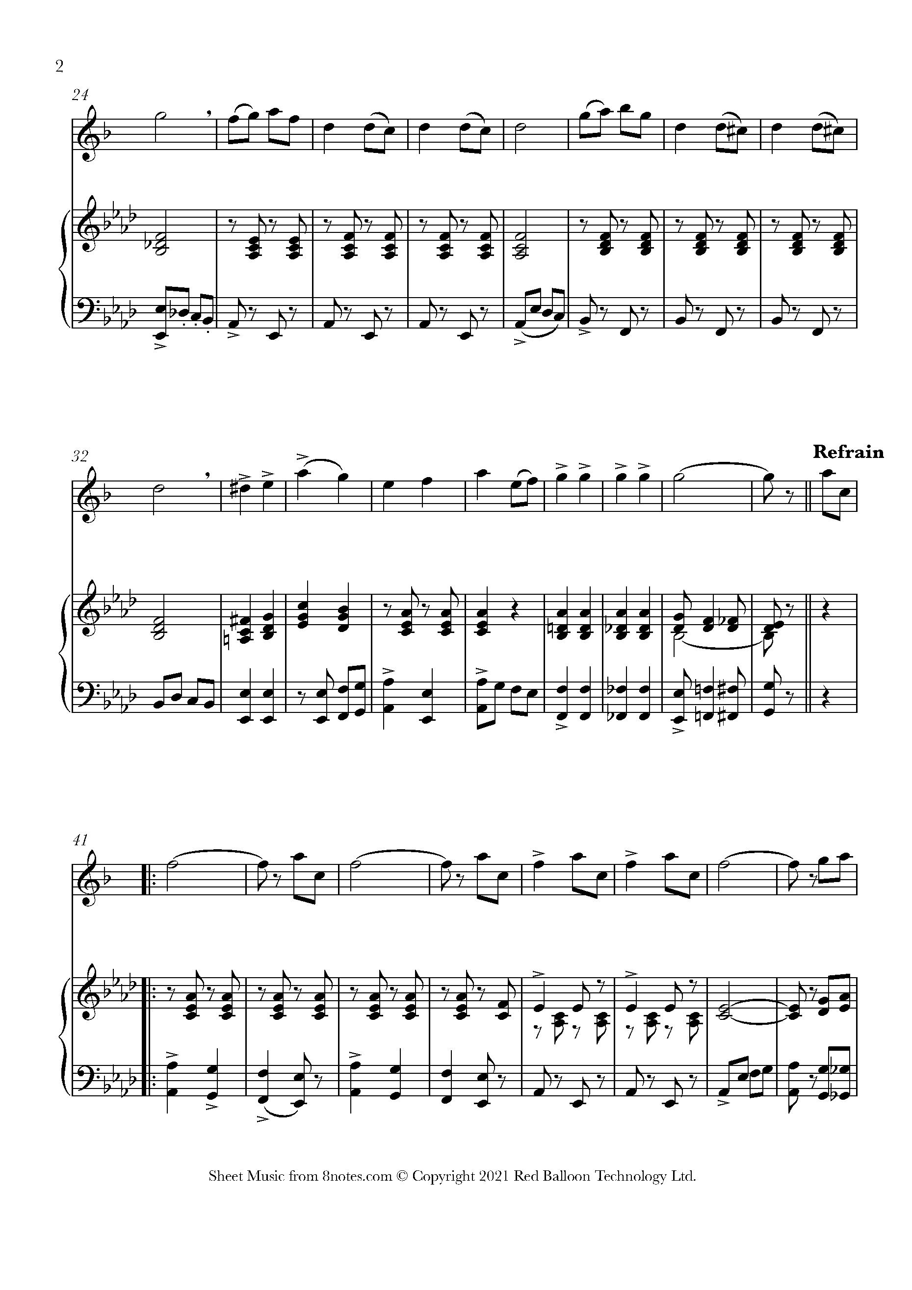 Cohan - Over There Sheet music for Saxophone - 8notes.com