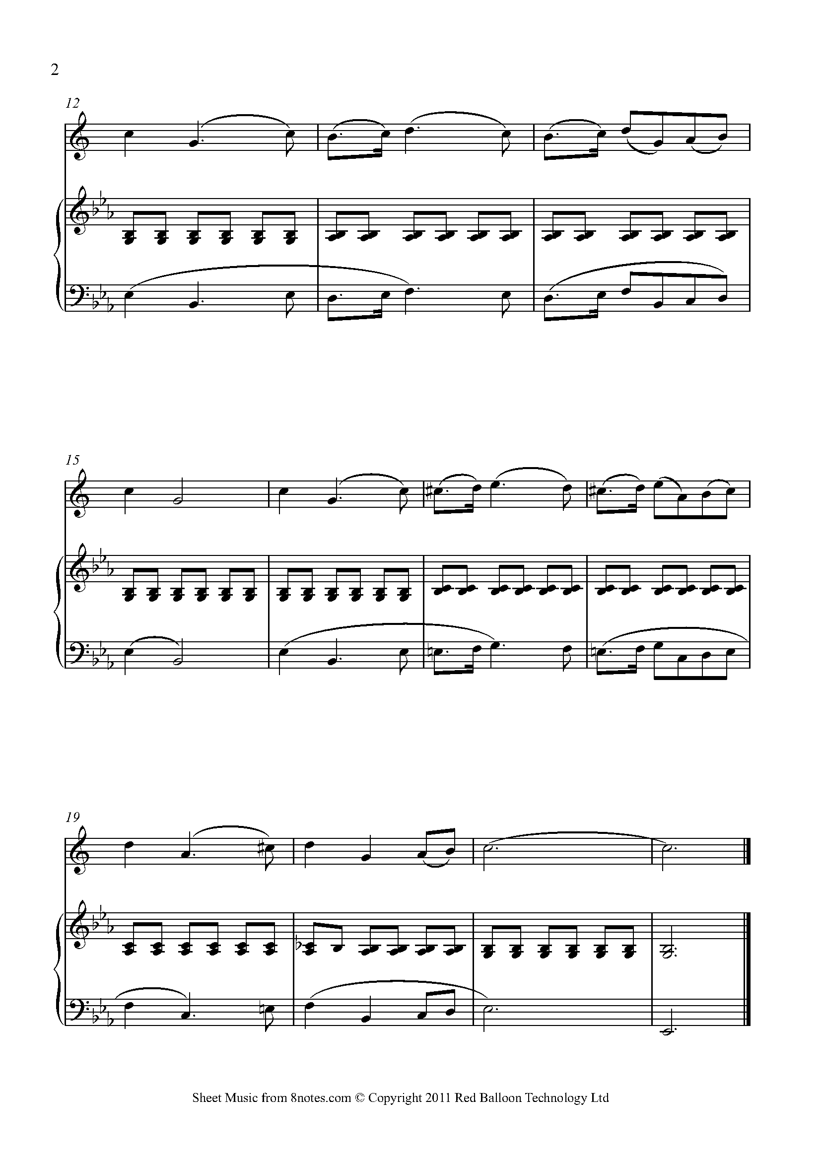 Schubert - Theme from the Unfinished Symphony Sheet music for Saxophone ...