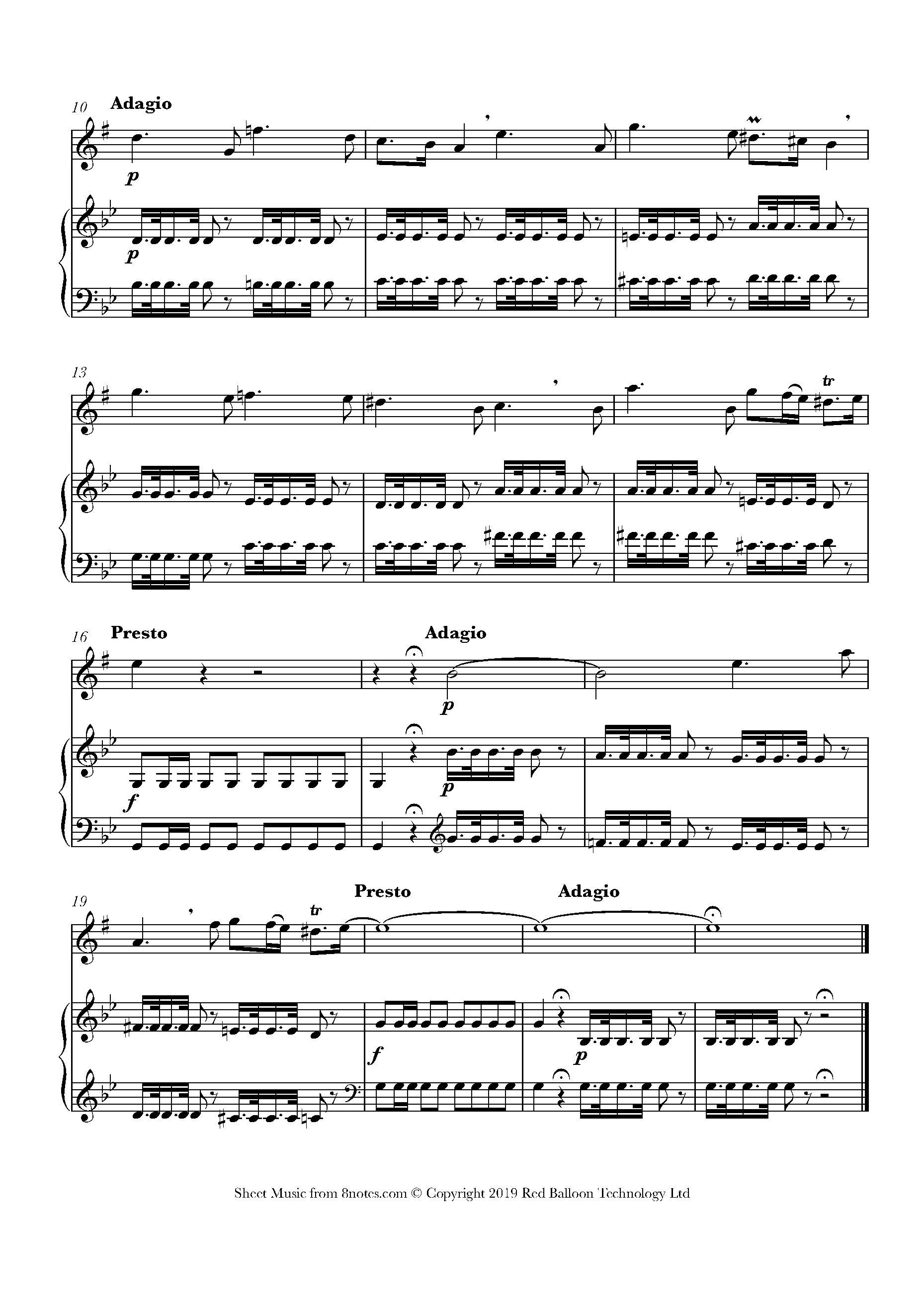 Vivaldi - The Four Seasons Summer, 2nd Movement Theme Sheet music for ...