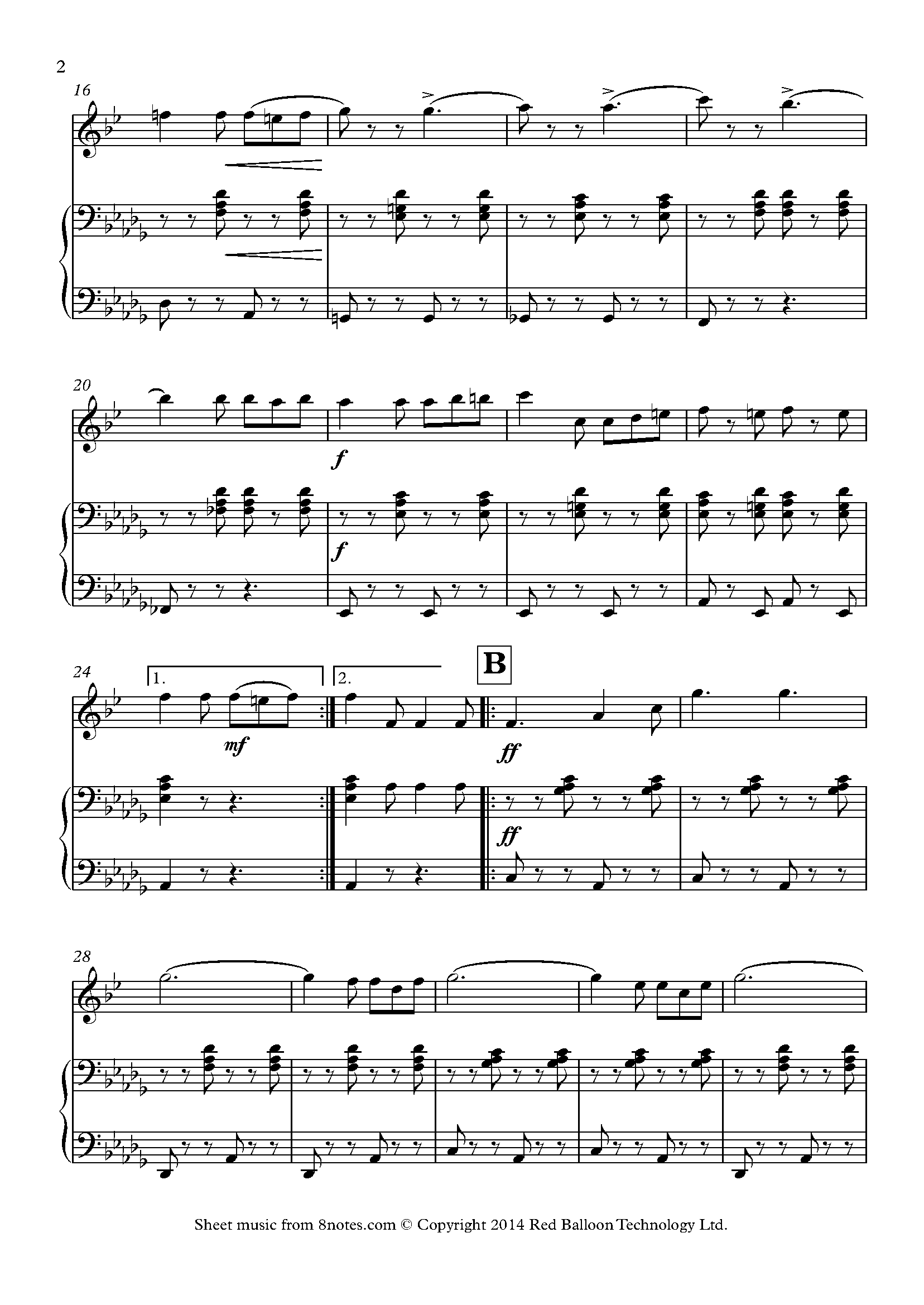 Sousa - The Washington Post March Sheet music for Saxophone - 8notes.com