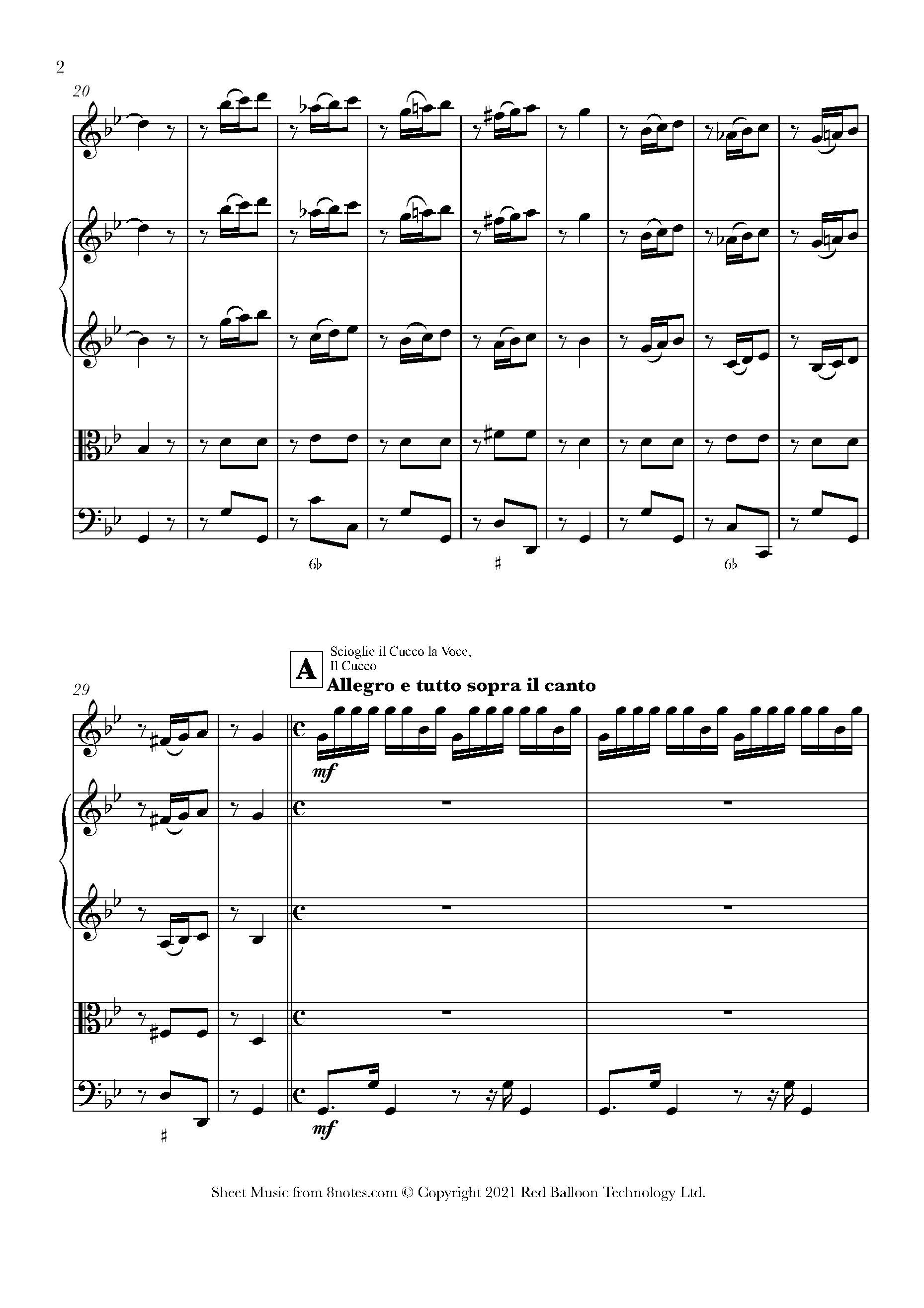 Vivaldi - The Four Seasons Summer, First Movement (Complete) Sheet ...