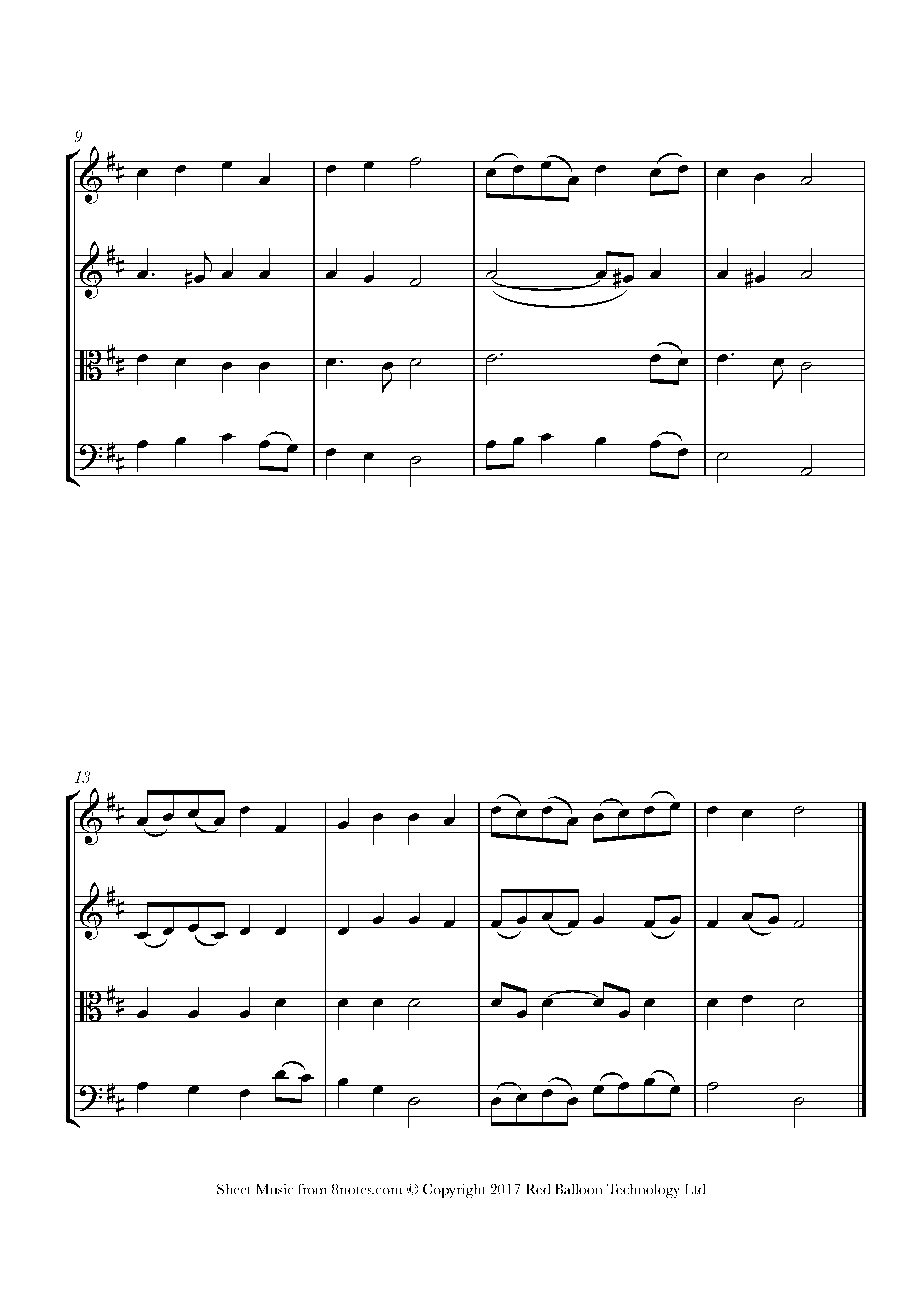 Jesus Christ is Risen Today Sheet music for String Quartet - 8notes.com