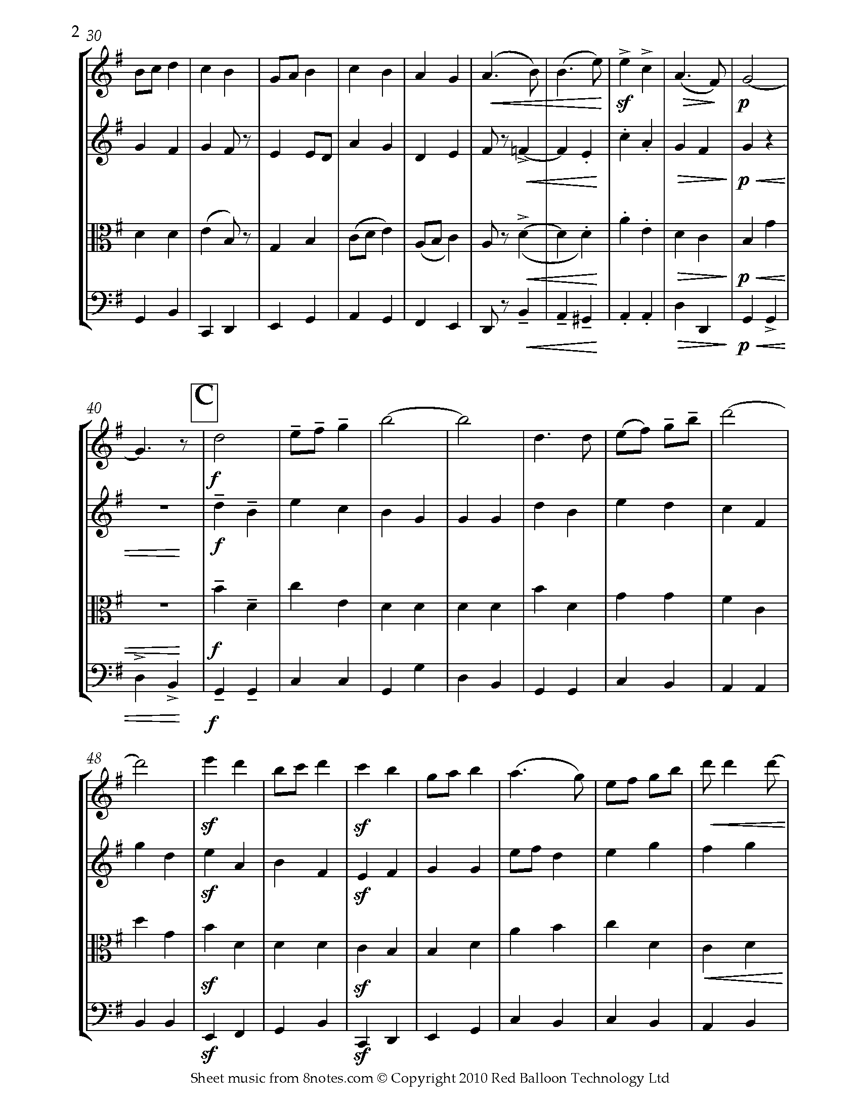 Elgar - Pomp and Circumstance March No. 4 Sheet music for String ...