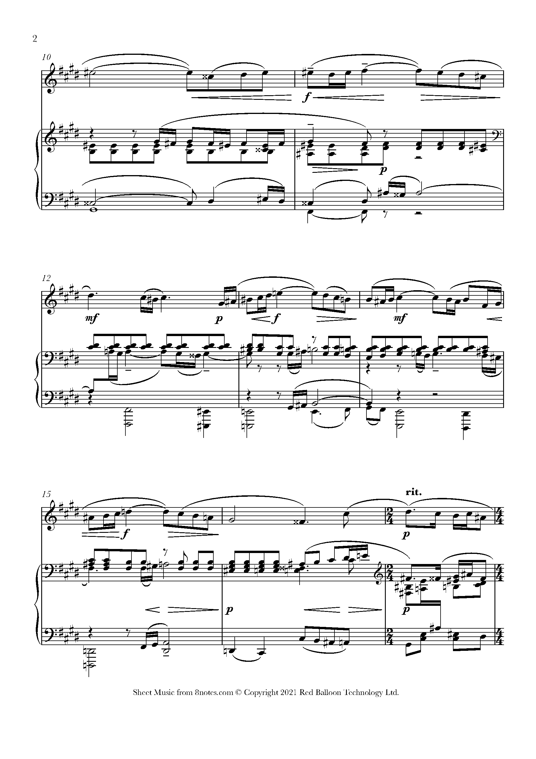 Rachmaninoff - Vocalise, Op.34, No.14 Sheet music for Tenor Voice ...