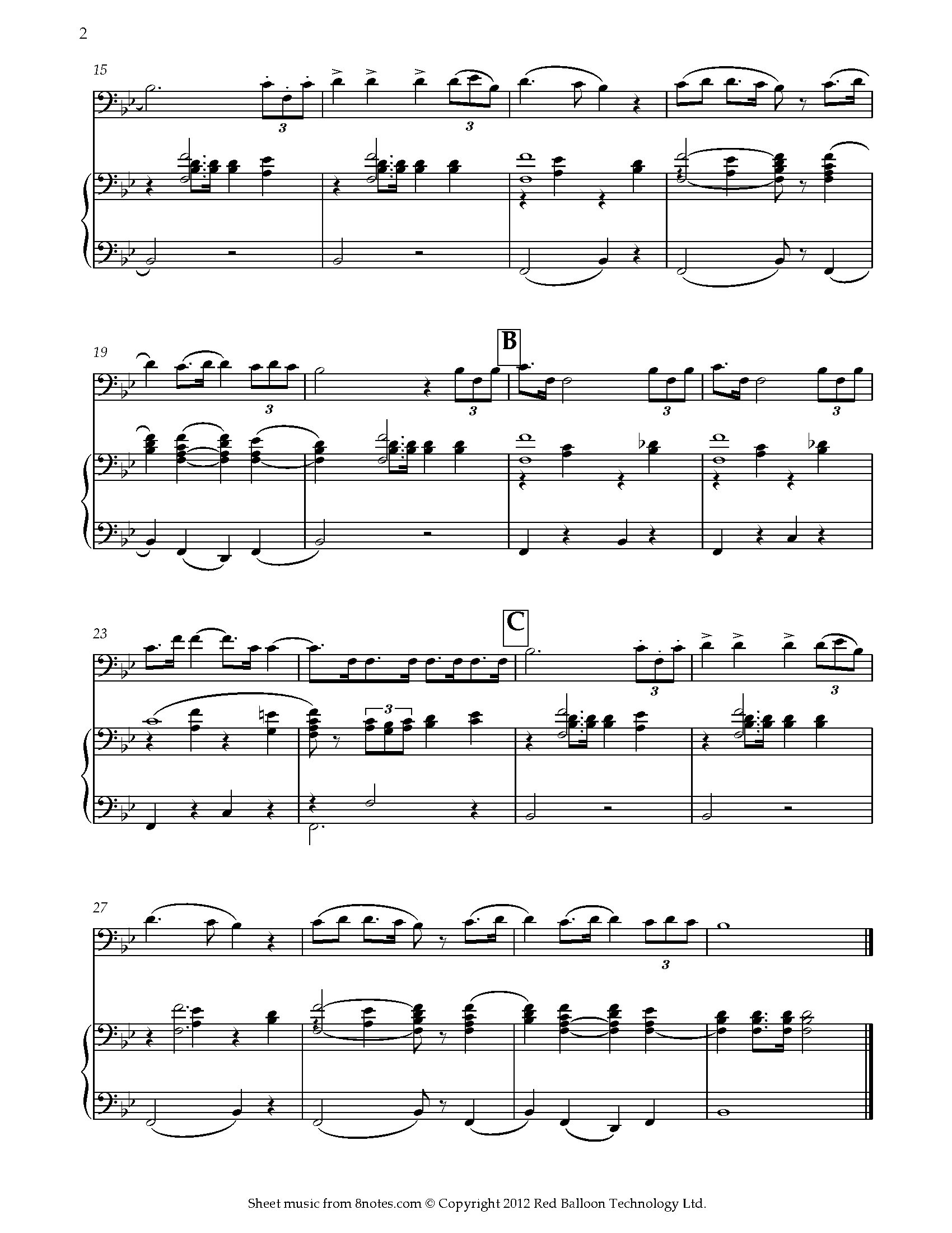 Verdi - Grand March from Aida Sheet music for Trombone - 8notes.com