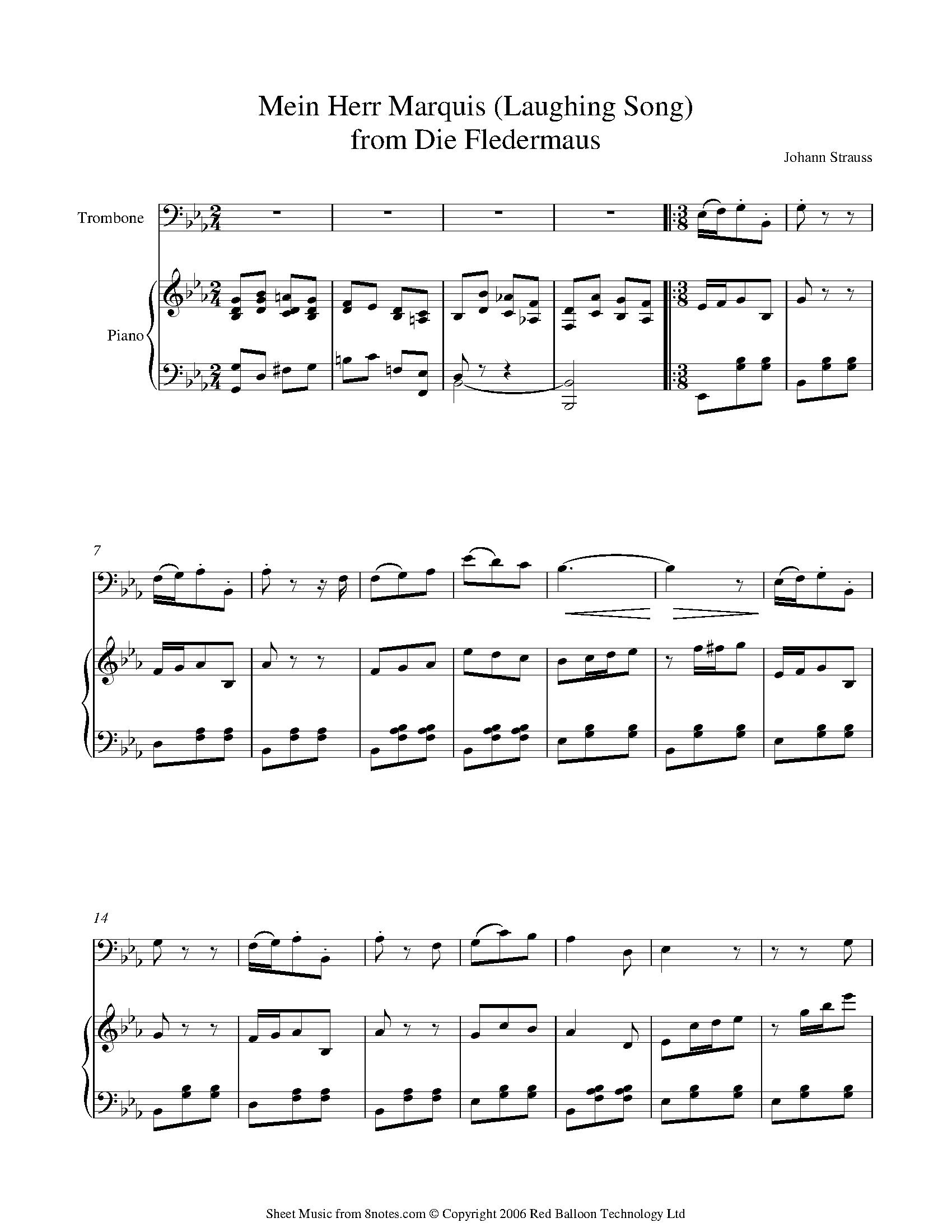 Strauss II - Mein Herr Marquis (Laughing Song) from Die Fledermaus ...