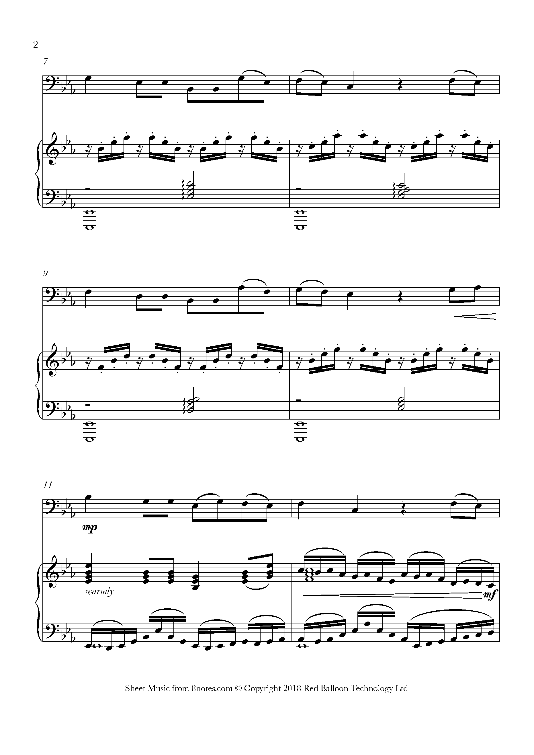 Thula Baba Thula Sana (South African trad.) Sheet music for Trombone ...