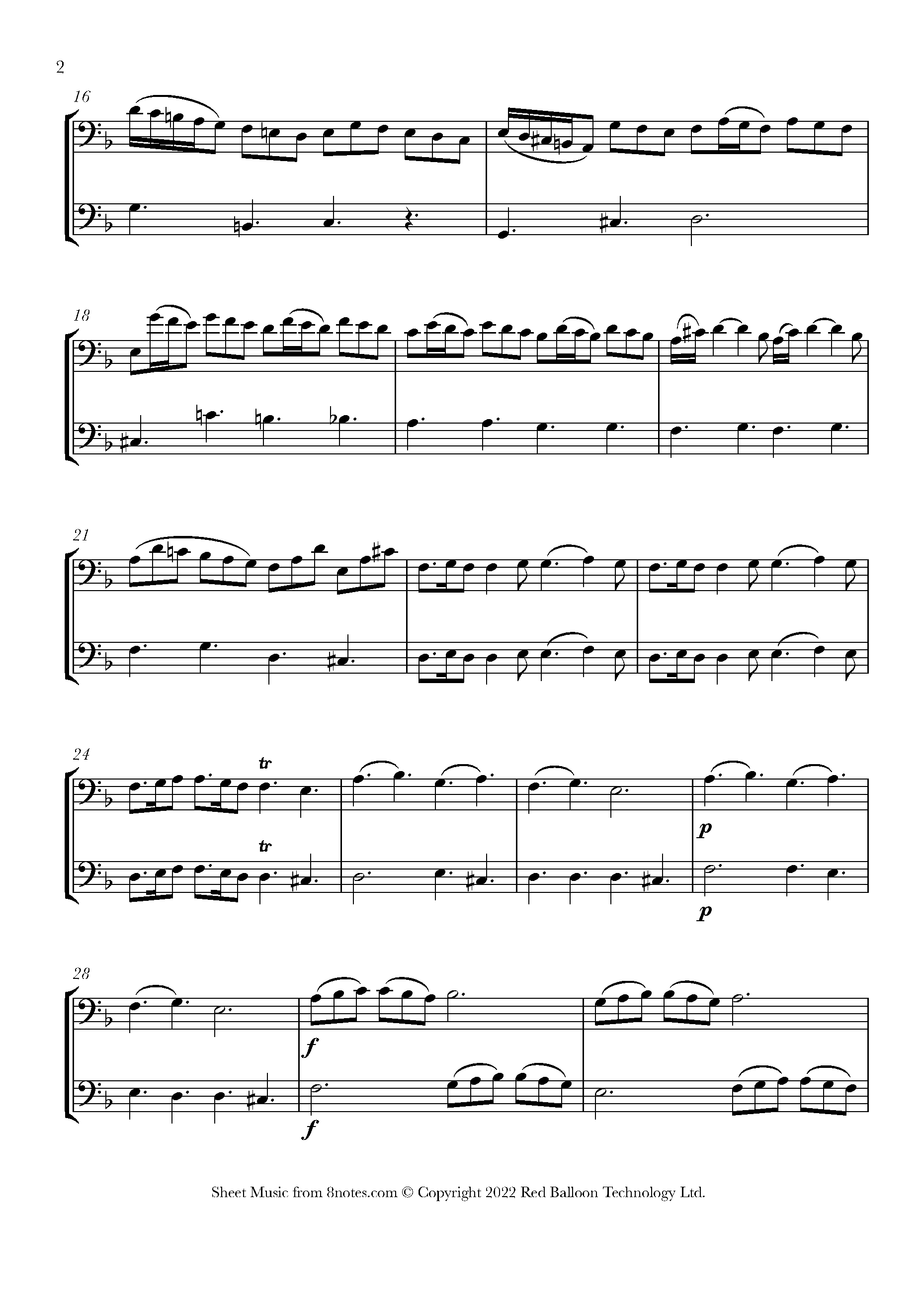 Vivaldi - Spring from the Four Seasons, 3. Danza Pastorale Sheet music ...