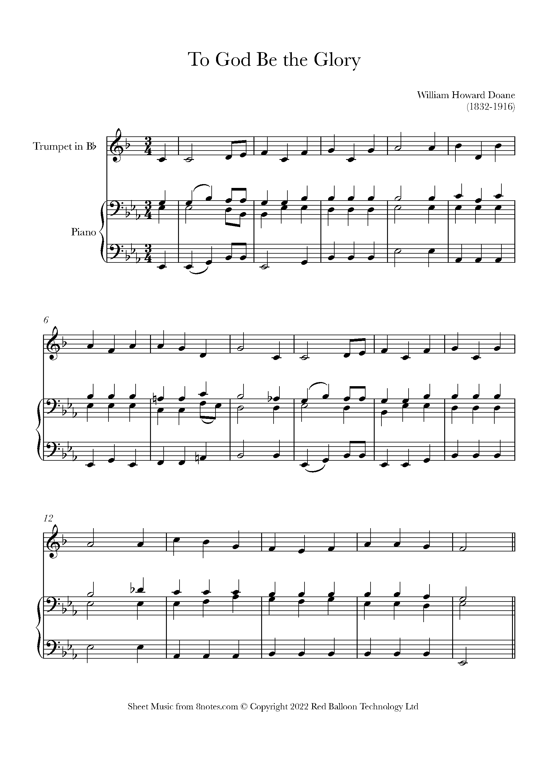 Christian Trumpet Sheet Music at Willie Liggins blog