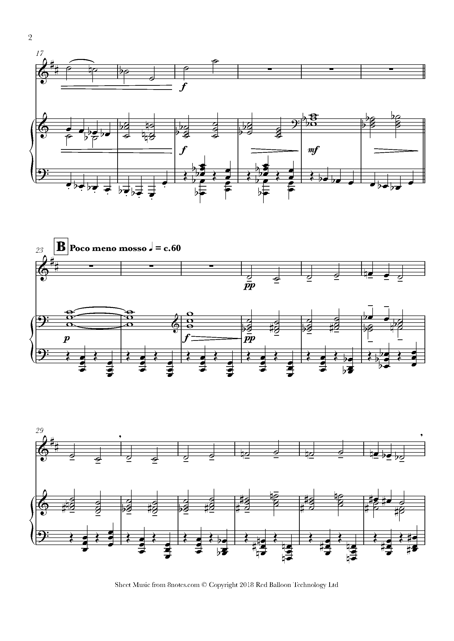 Holst - Saturn, The Bringer of Old Age from The Planets Sheet music for ...