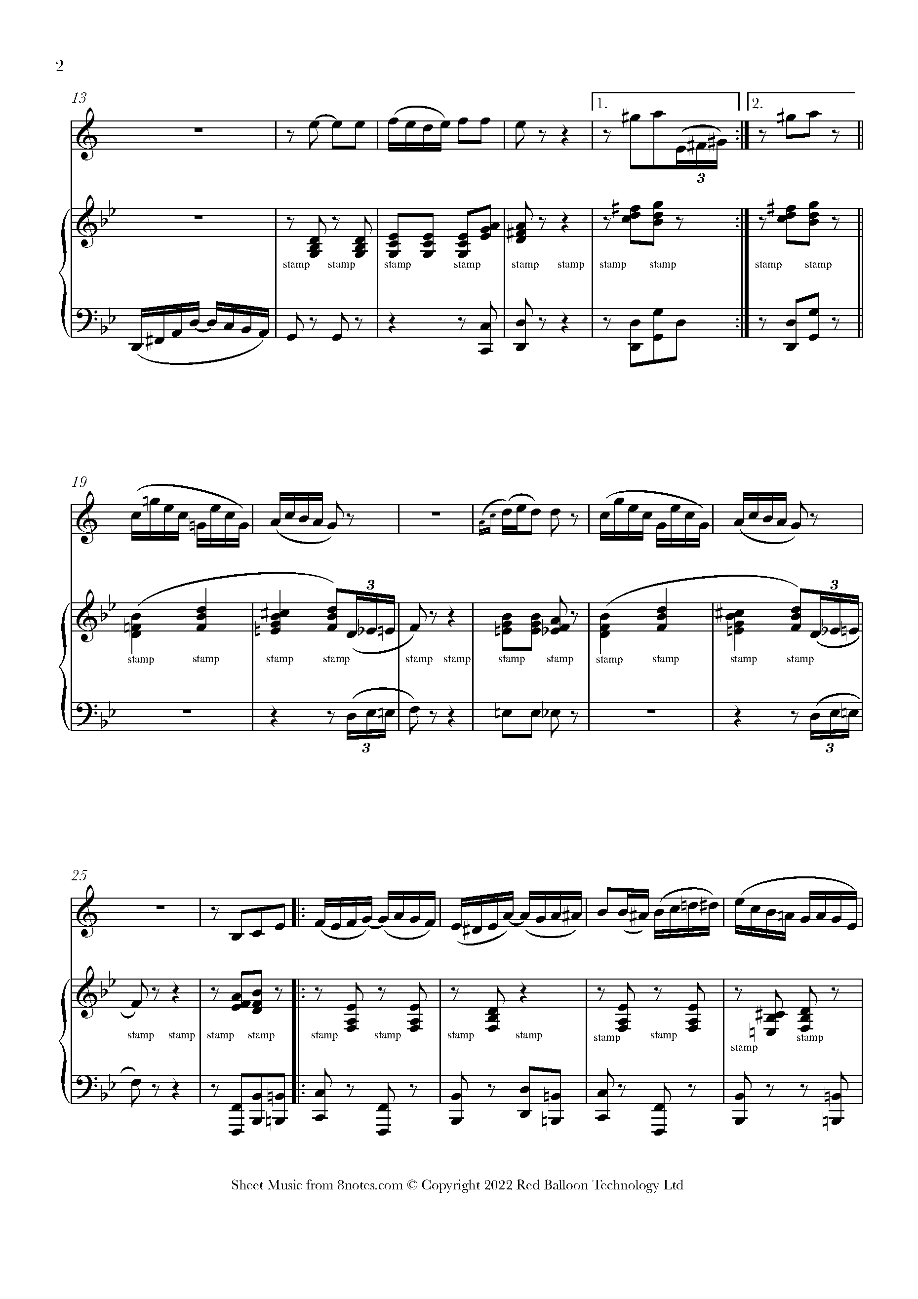 Scott Joplin - Stoptime Rag Sheet music for Trumpet - 8notes.com