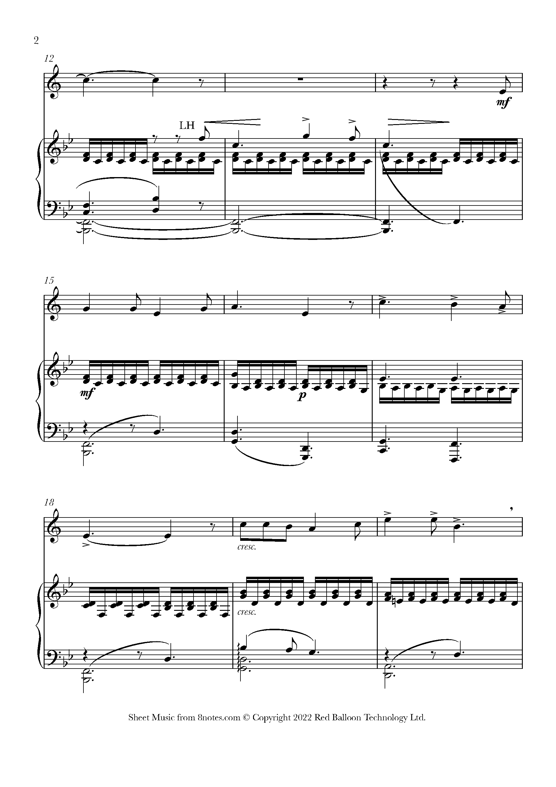 Lehmann - Evensong - Fold your white wings, dear Angels Sheet music for ...