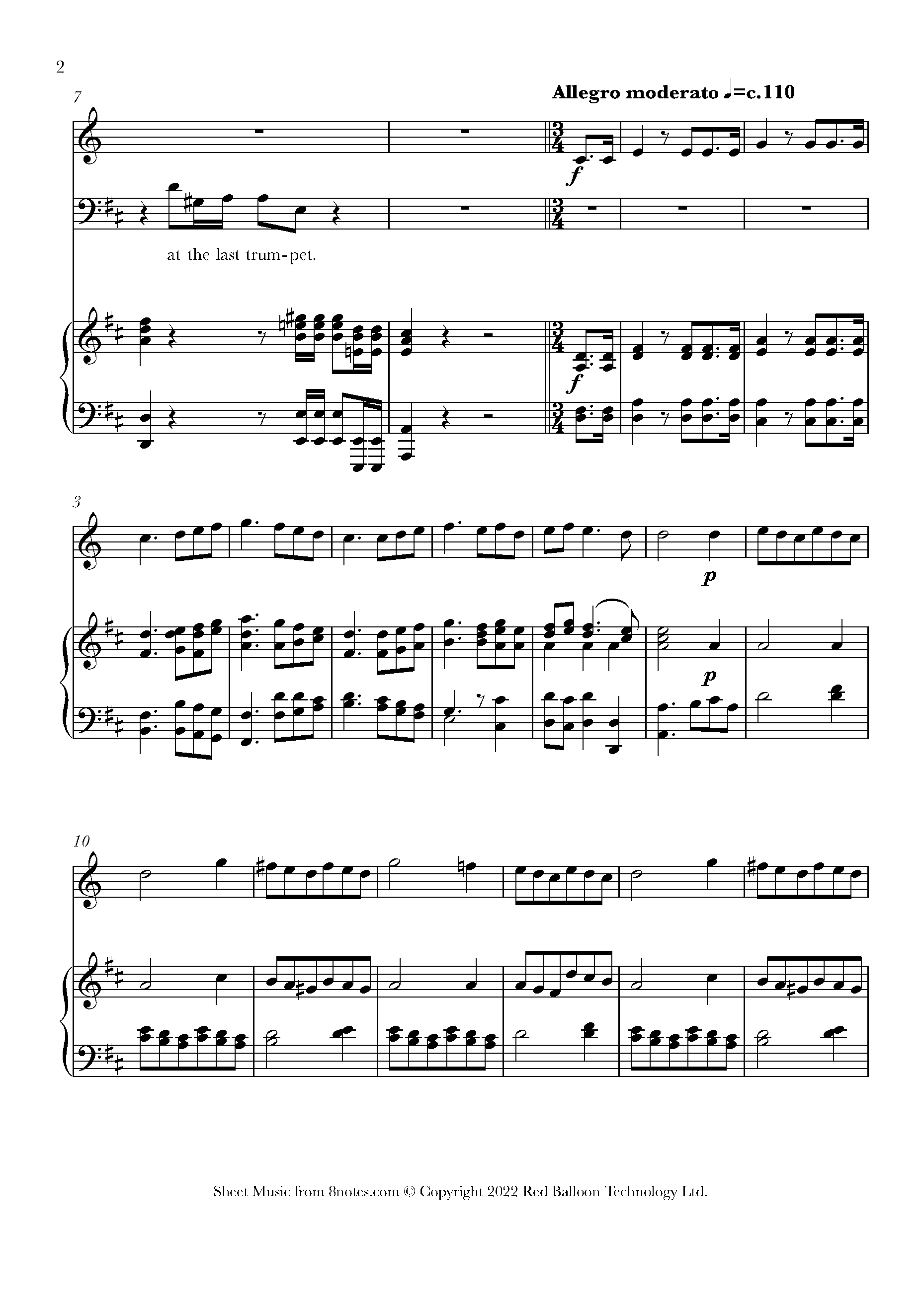 Handel - The Trumpet Shall Sound from Messiah (Trumpet Obbligato ...