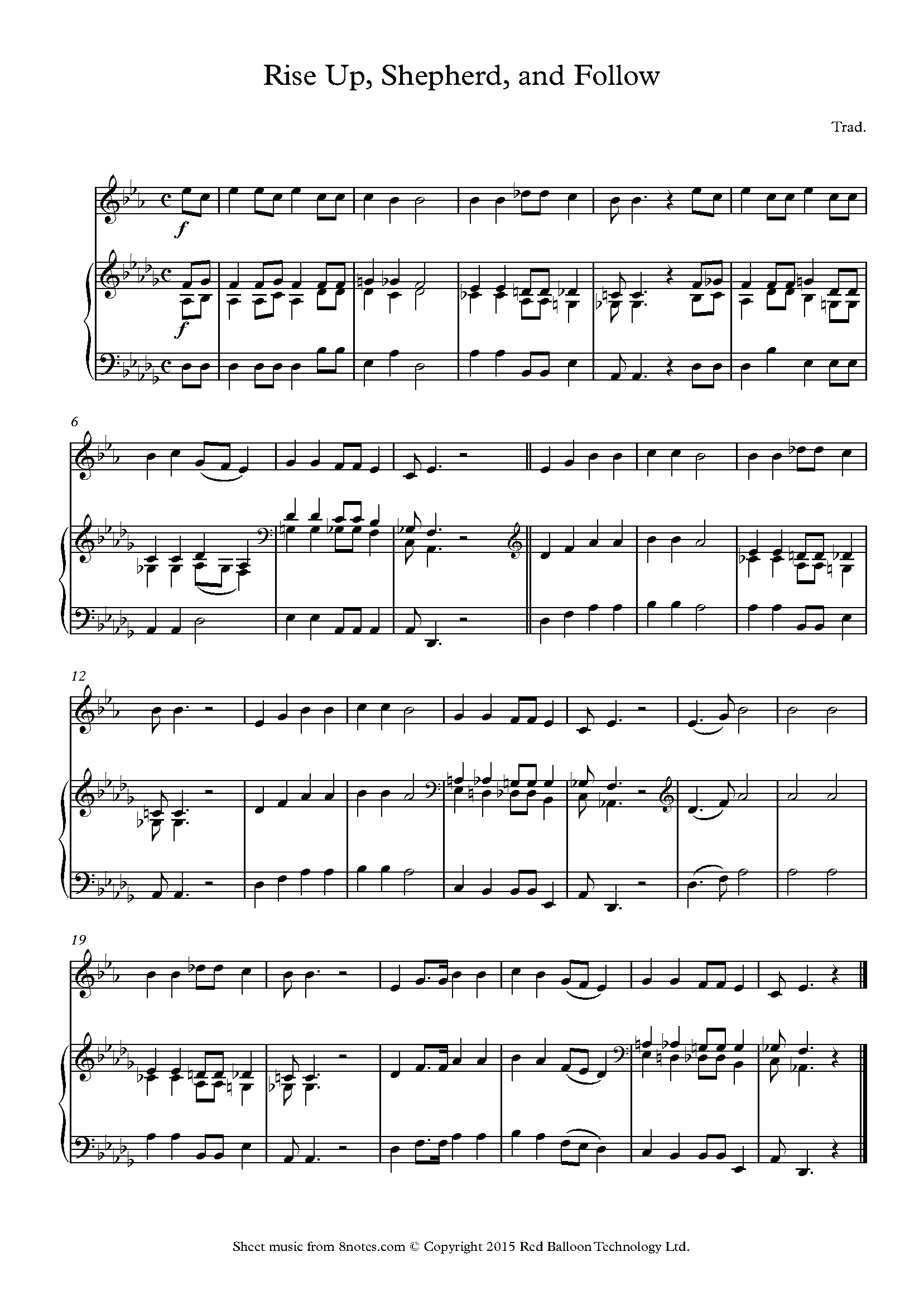 Rise Up, Shepherd, and Follow Sheet music for Trumpet - 8notes.com