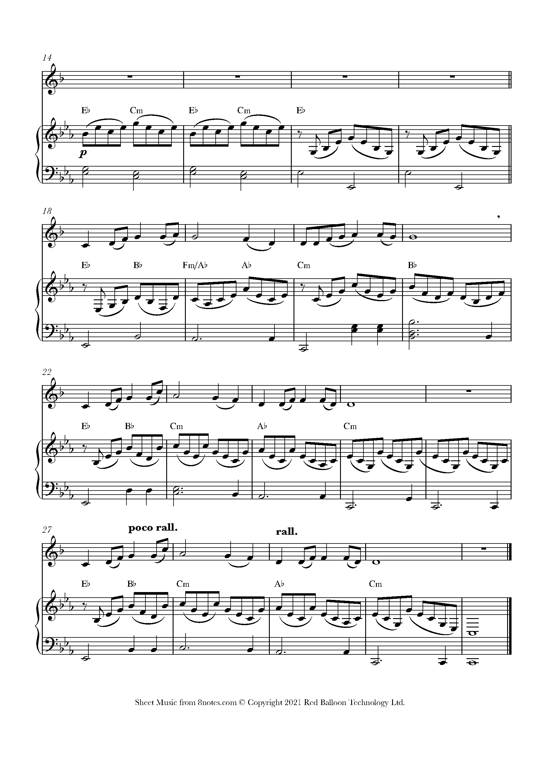 Takeda Lullaby (Japanese Trad.) Sheet music for Trumpet - 8notes.com