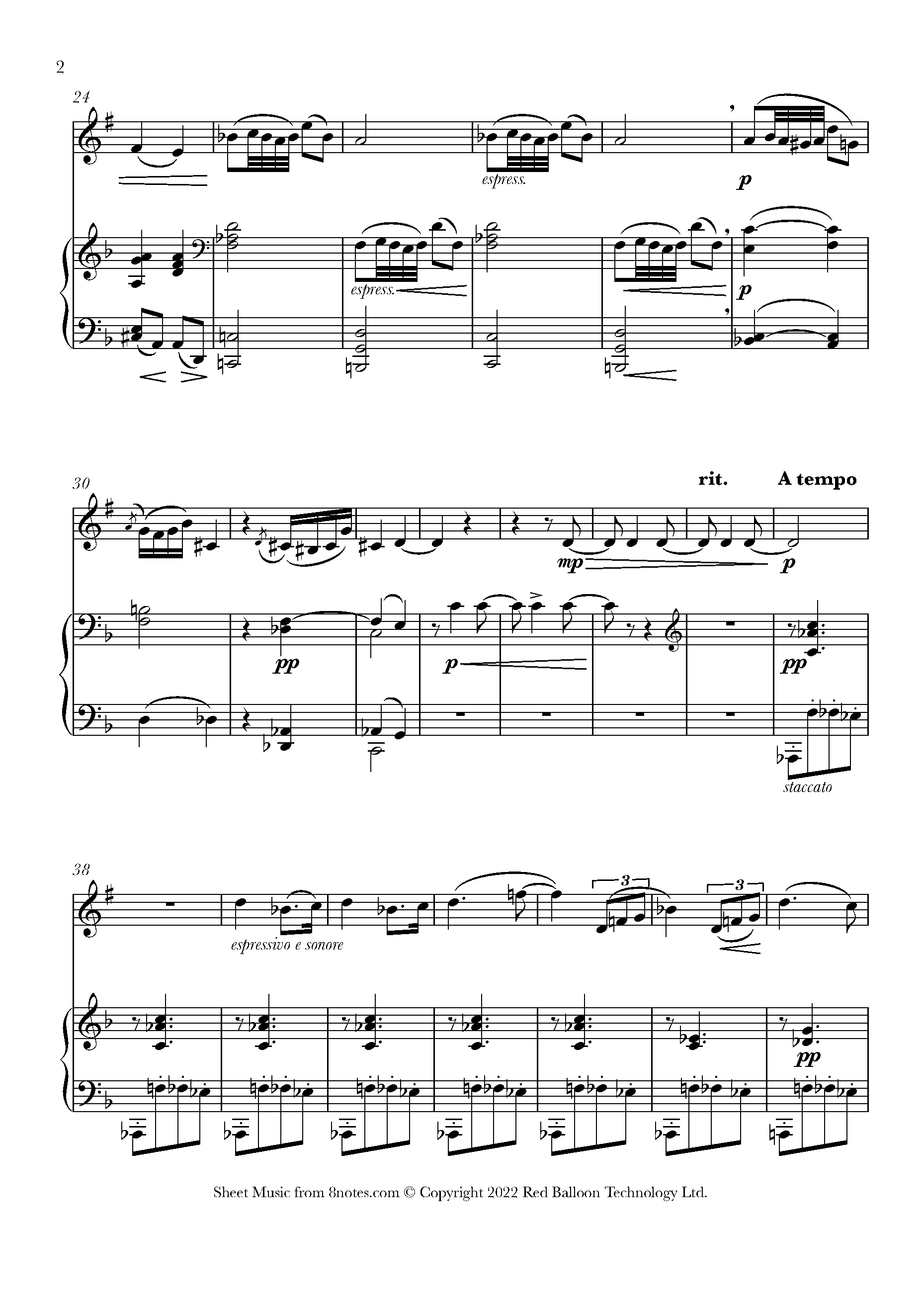 Tchaikovsky - Andante Cantabile from String Quartet No.1 Sheet music ...