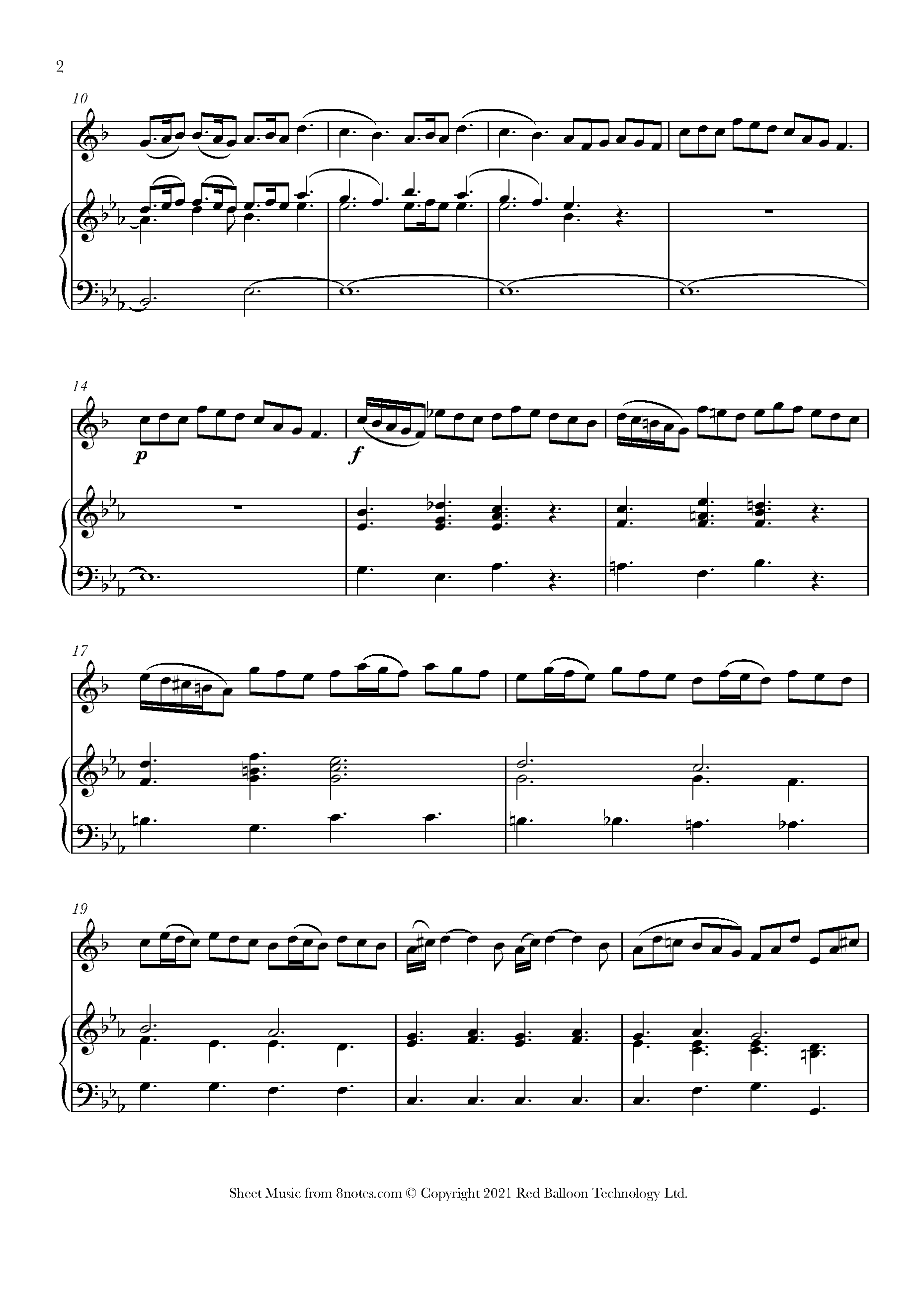 Vivaldi - Spring from the Four Seasons, 3. Danza Pastorale Sheet music ...