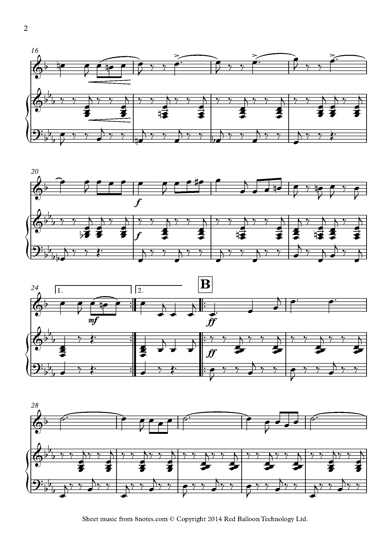 Sousa - The Washington Post March Sheet music for Trumpet - 8notes.com