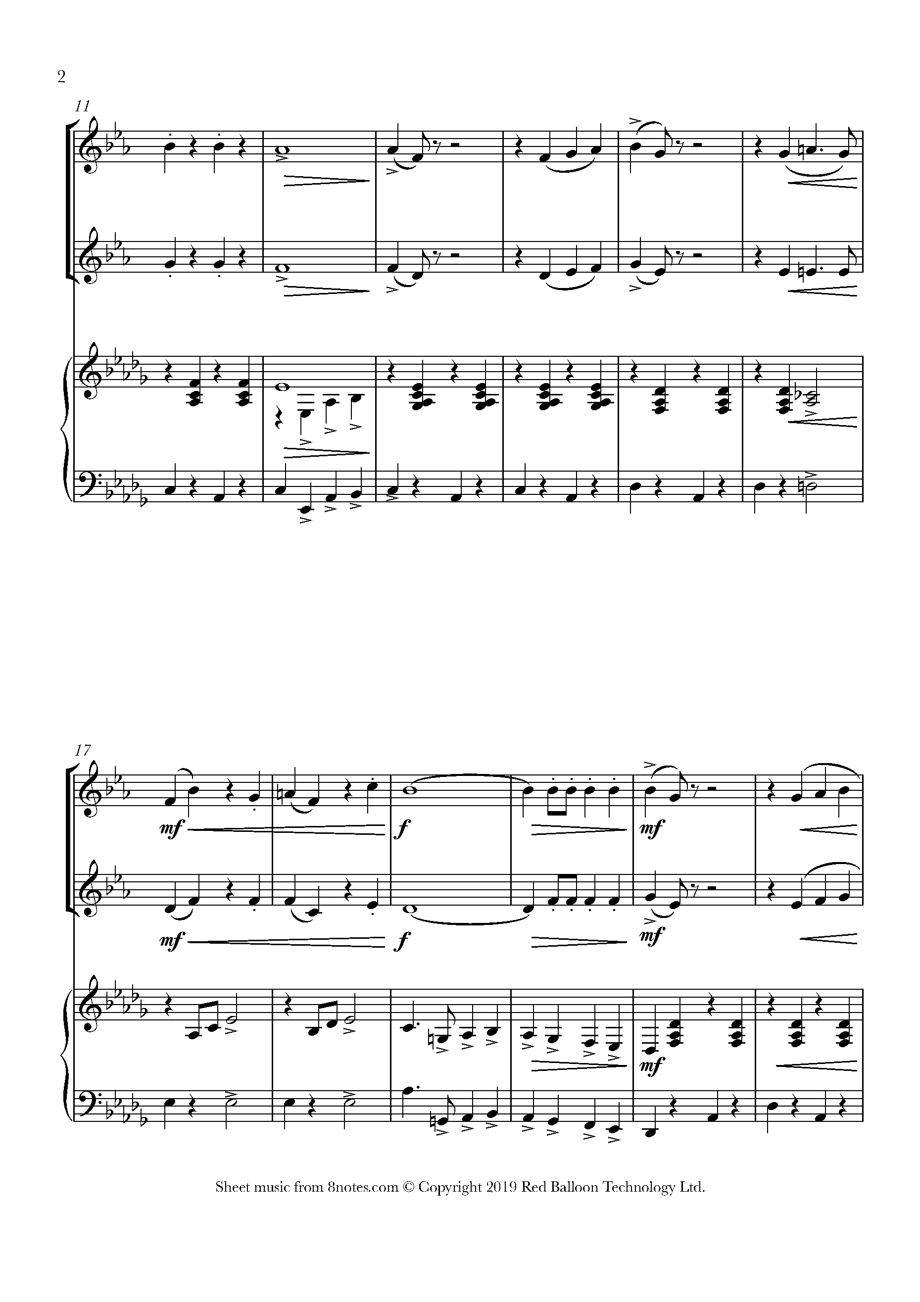 Alford - Colonel Bogey March Sheet music for Trumpet Duet - 8notes.com