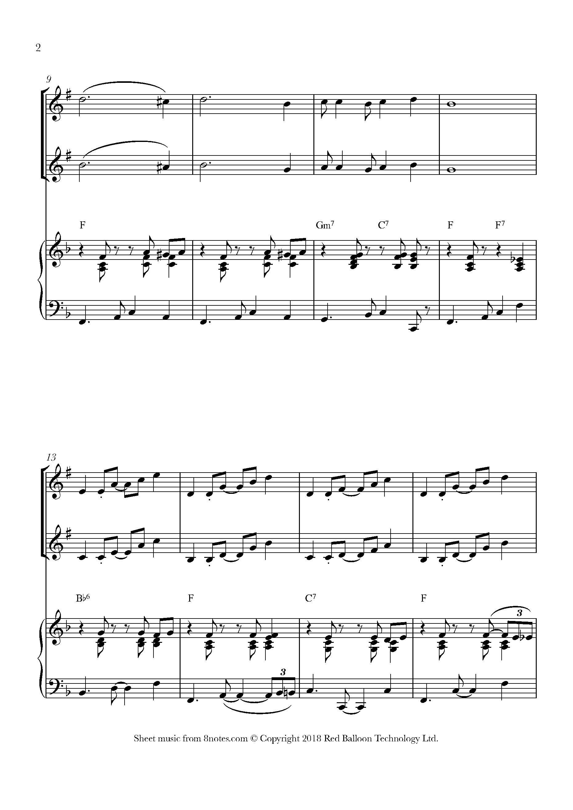 Yellow Bird (Haitian Traditional) Sheet music for Trumpet Duet - 8notes.com