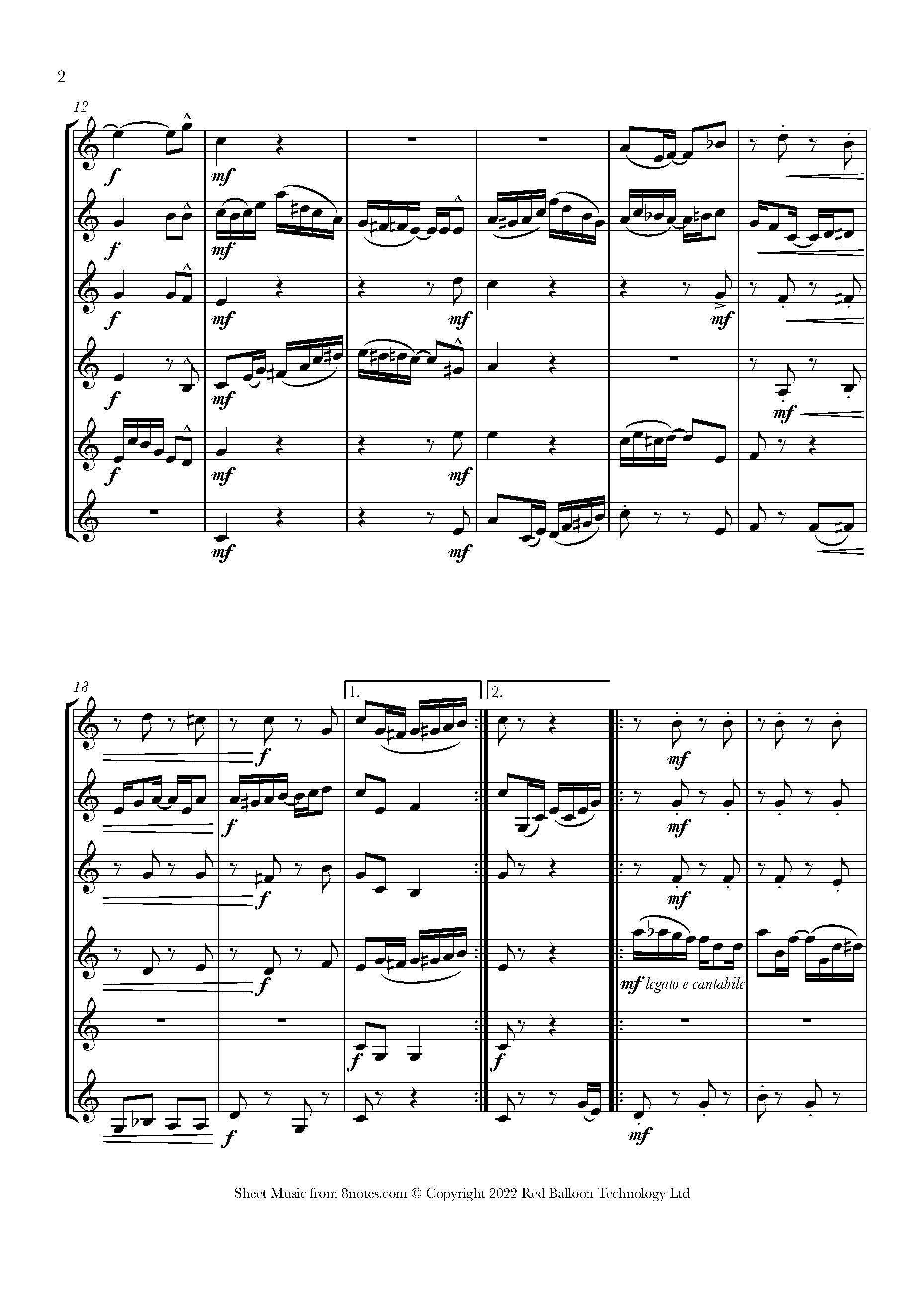 Scott Joplin - Rose Leaf Rag Sheet music for Trumpet Ensemble - 8notes.com