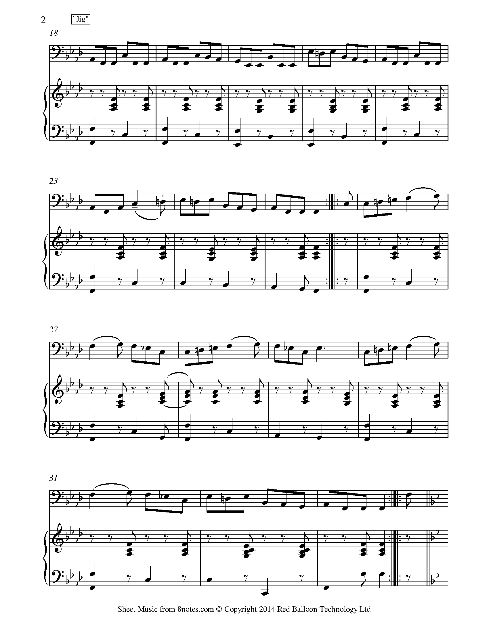 Irish Jig Medley Sheet music for Tuba - 8notes.com