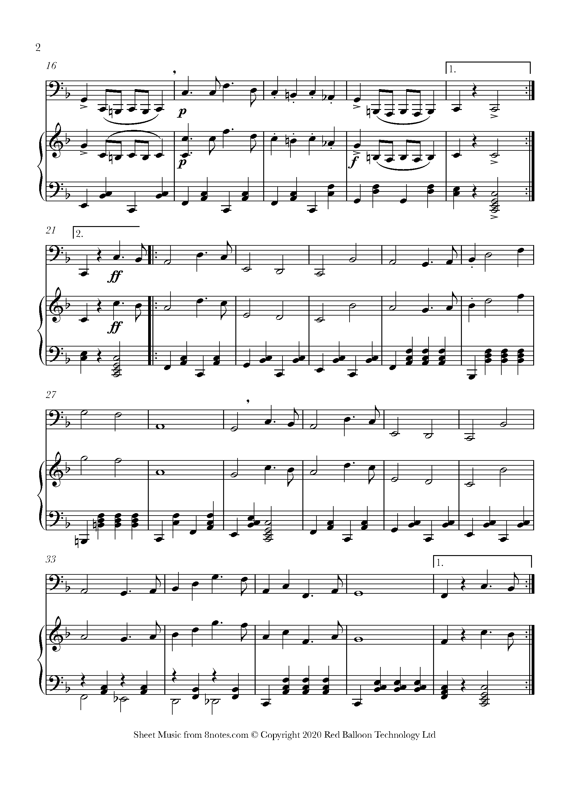 Sousa - The Stars and Stripes Forever Sheet music for Tuba - 8notes.com