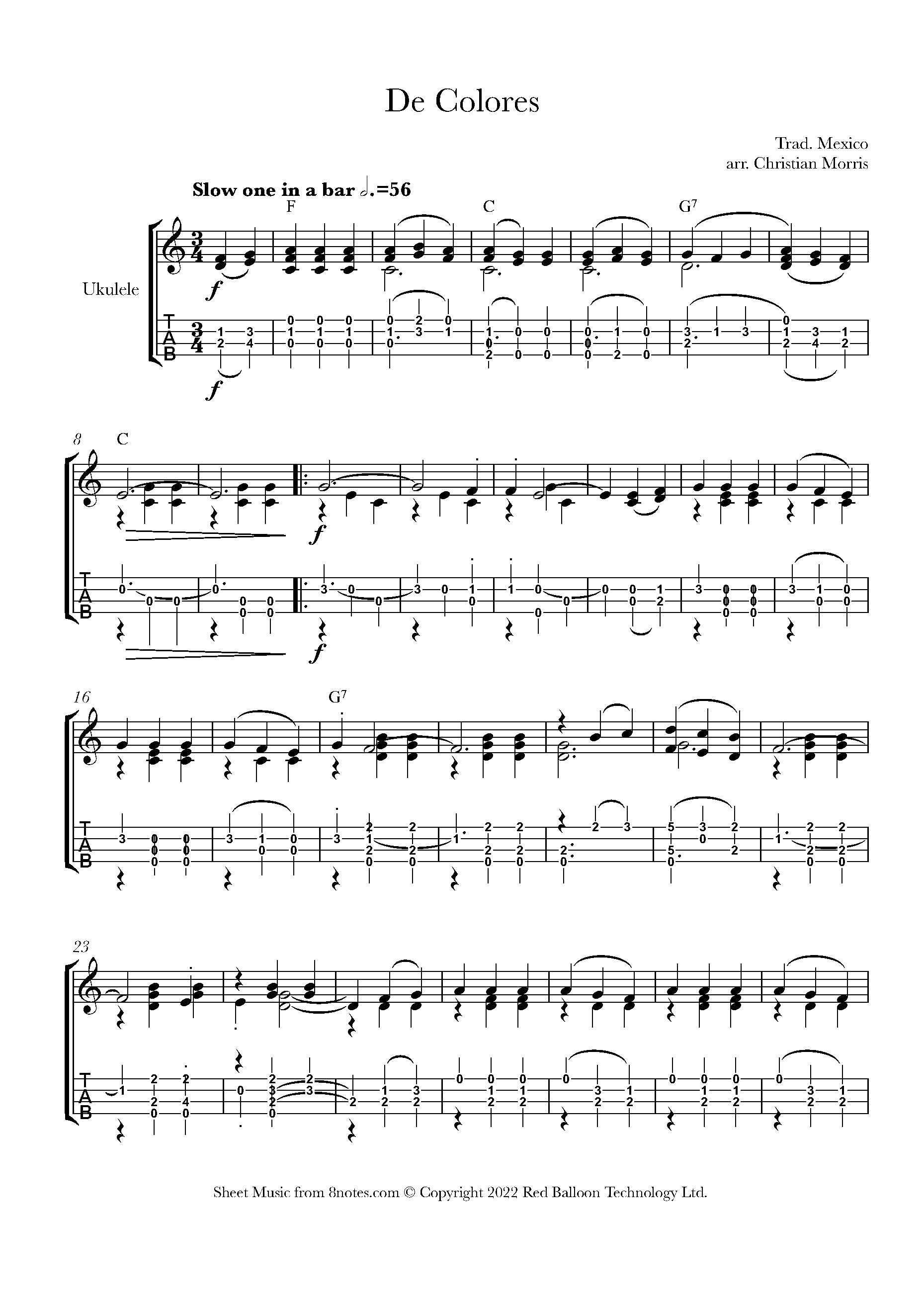 Free Ukulele Sheet Music, Lessons & Resources - 8notes.com