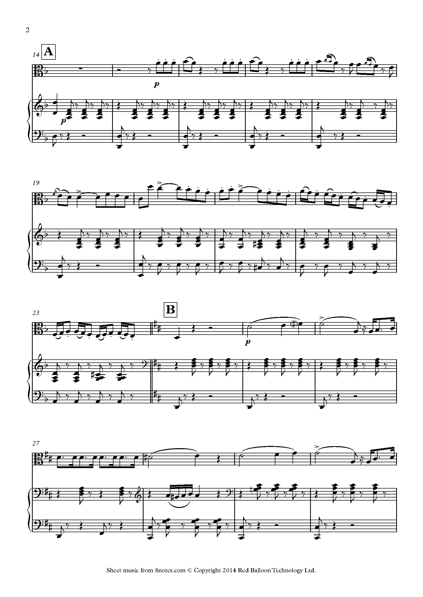 Rossini - Barber of Seville Overture Sheet music for Viola - 8notes.com