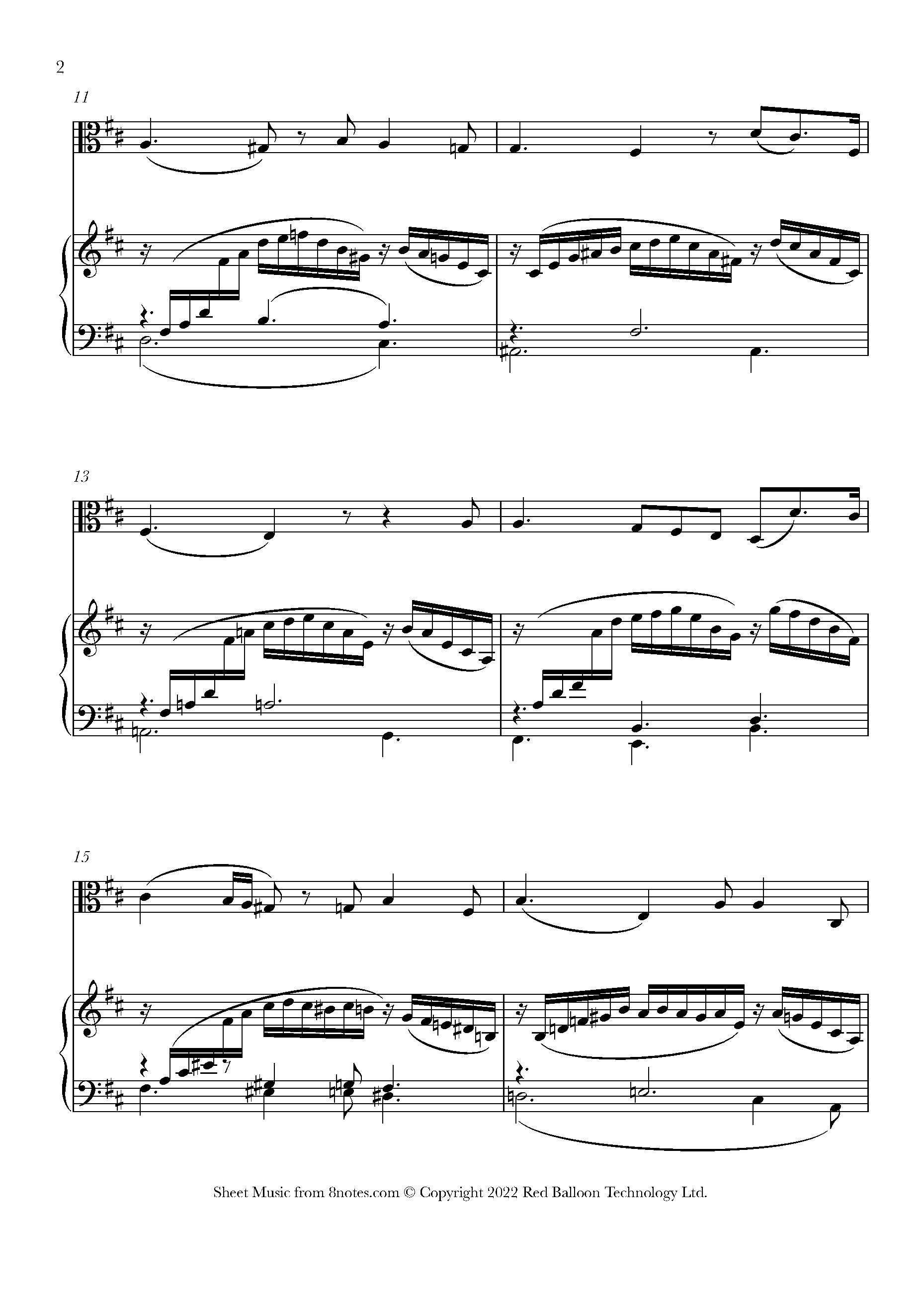 Berlioz - Les nuits d'ete: Le spectre de la rose Sheet music for Viola ...