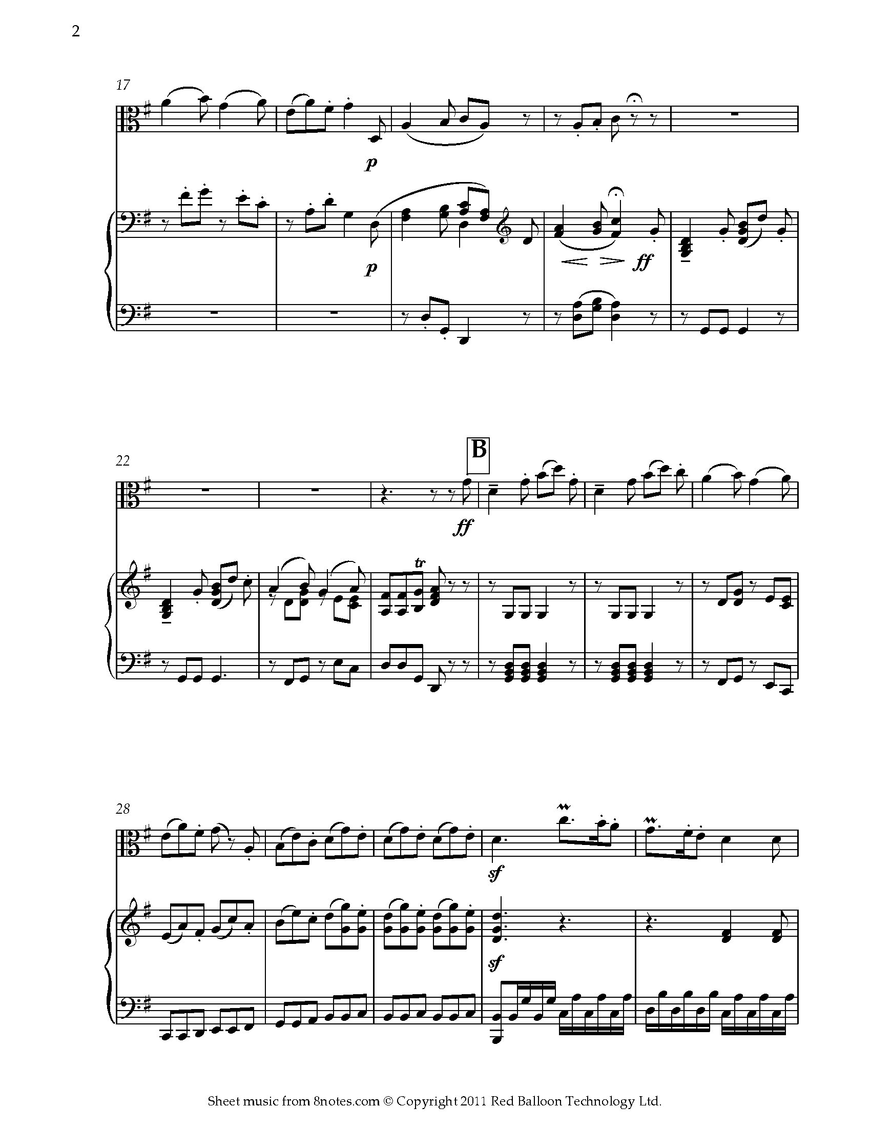 Beethoven - Violin Concerto 3rd movement Rondo Theme Sheet music for ...